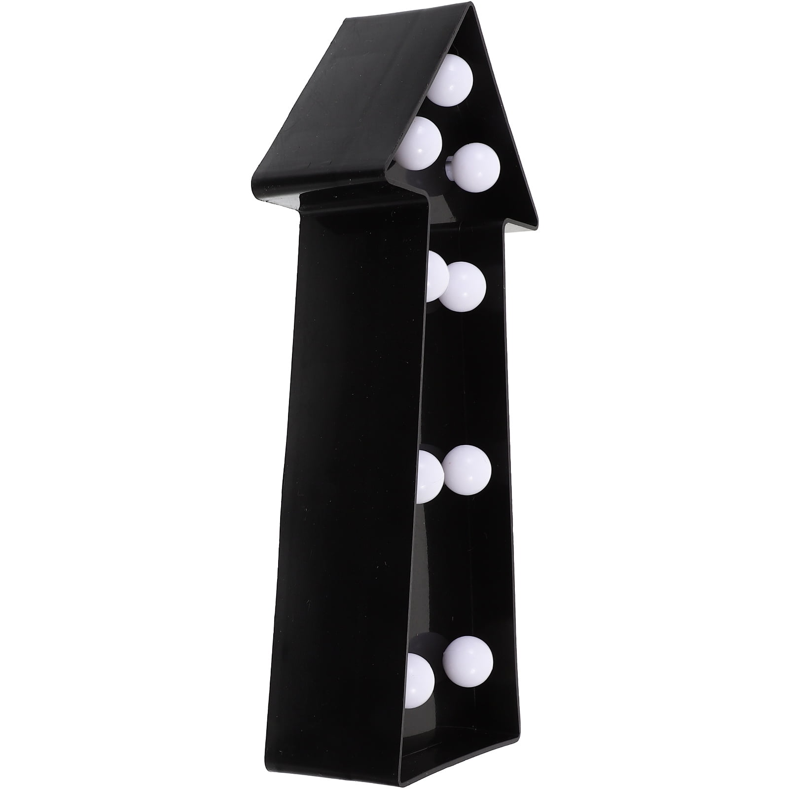 MLINS Black LED Arrow Sign Light Battery Operated Marquee Wall Decor ...