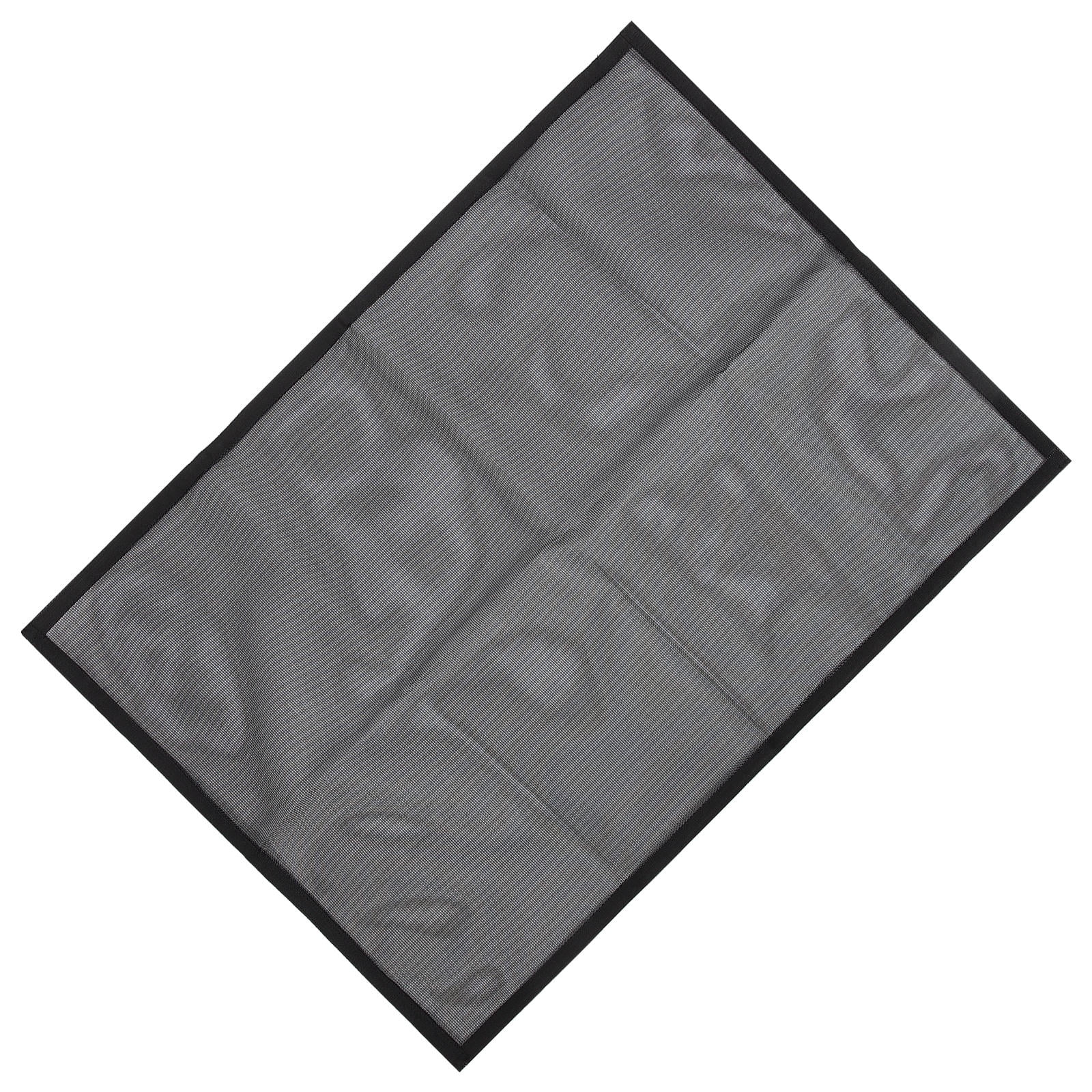 MLINS Black PVC Protective Fireplace Mesh Screen with Fine Mesh Design ...