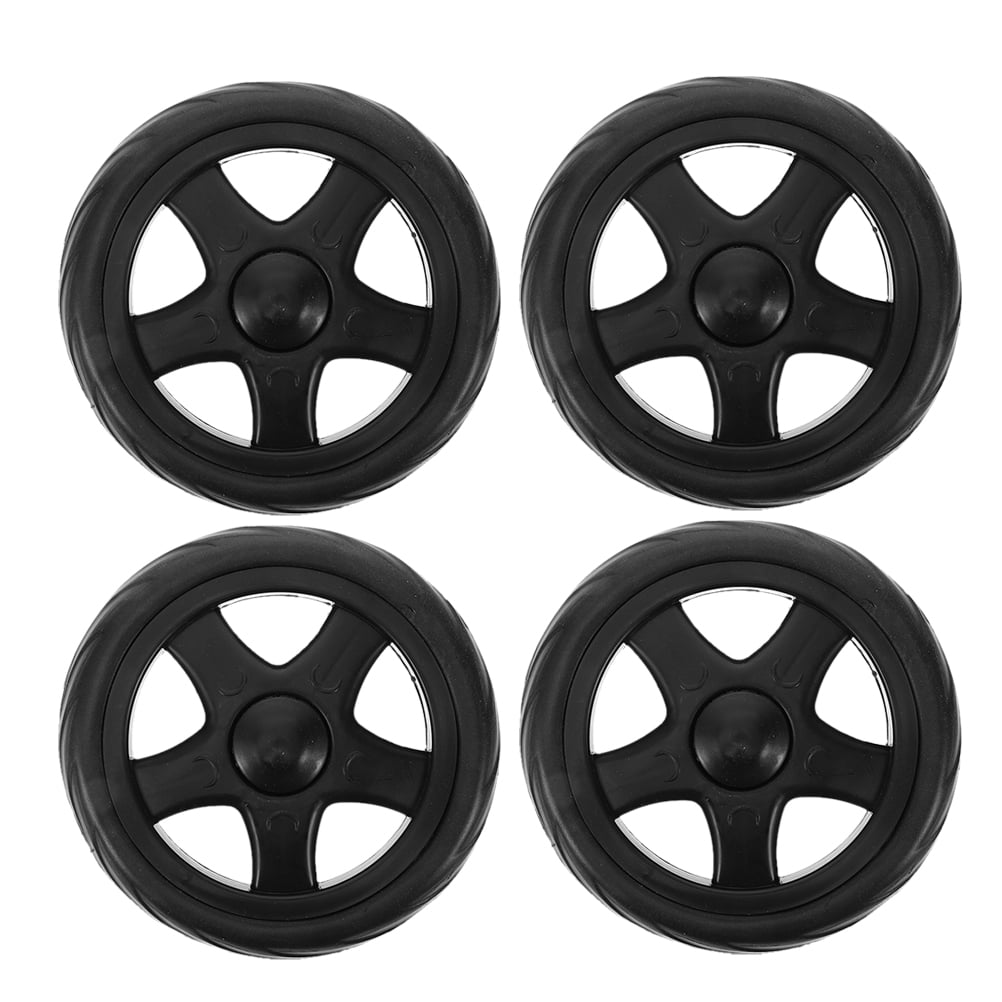 MLINS Black Plastic Wheels for Shopping Cart Essential Sturdy ...