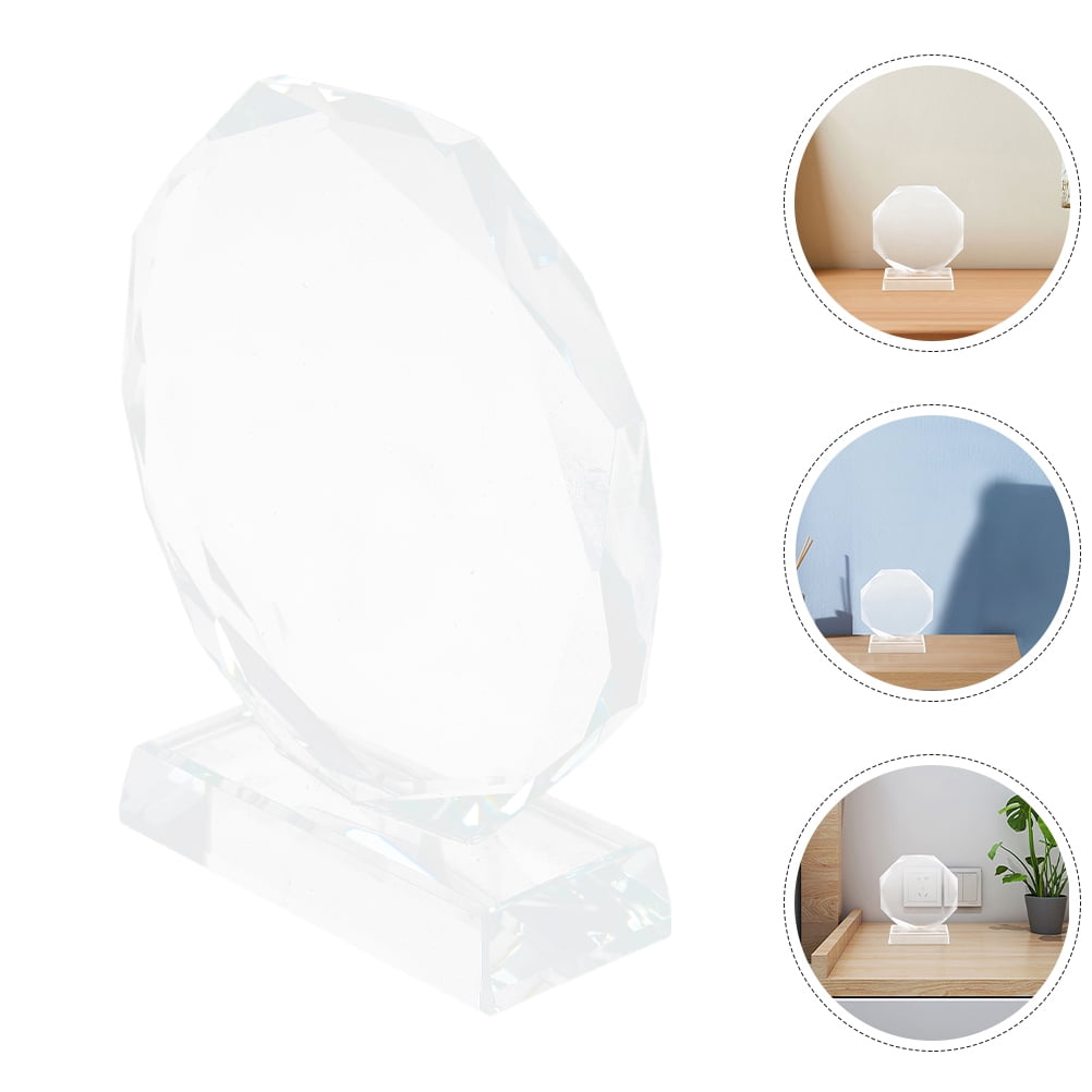 MLINS Blank Crystal Trophy, Glass Award Trophy Funny Trophy Clear Award ...