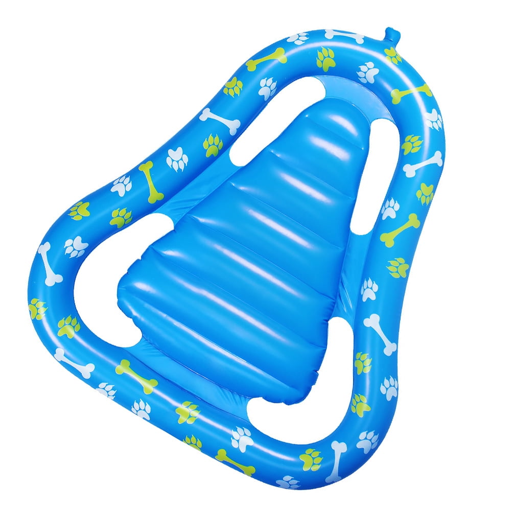 MLINS Blue Inflatable Floating Mat for Pet Perfect for Pool Pond Lake ...