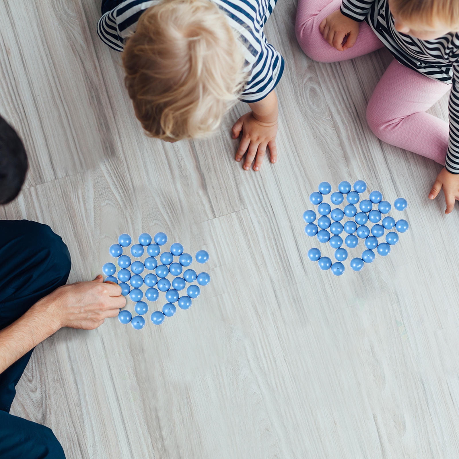 DINHEAROM Blue Plastic Balls For Arithmetic Toys 100Set 0.6X0.6In ...