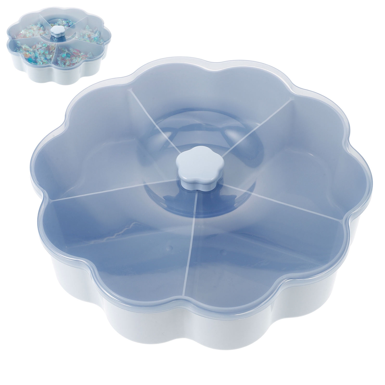 MLINS Blue Plastic Snack Box for Dry Fruits and Candies with ...