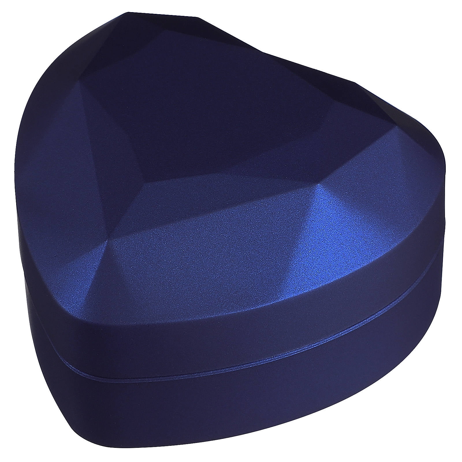 MLINS Blue Shape LED Wedding Ring Box with Spotlight for Proposal and ...