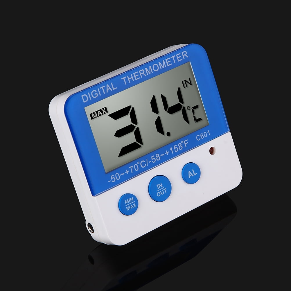 MLINS Blue Temperature and Humidity Meter for Home Use with Alarm ...