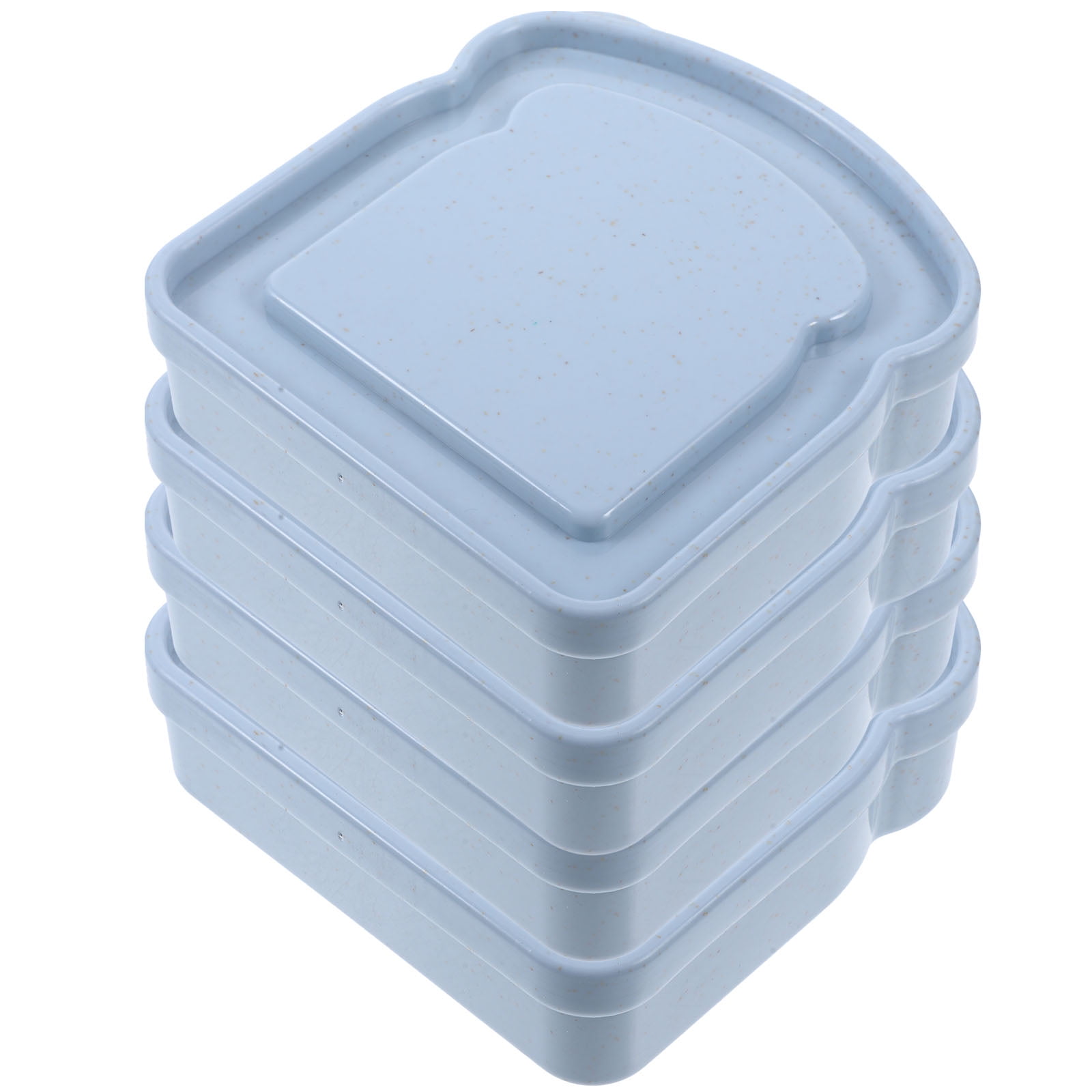 MLINS Blue Wheat Straw Sandwich Containers for Adults Reusable Food ...