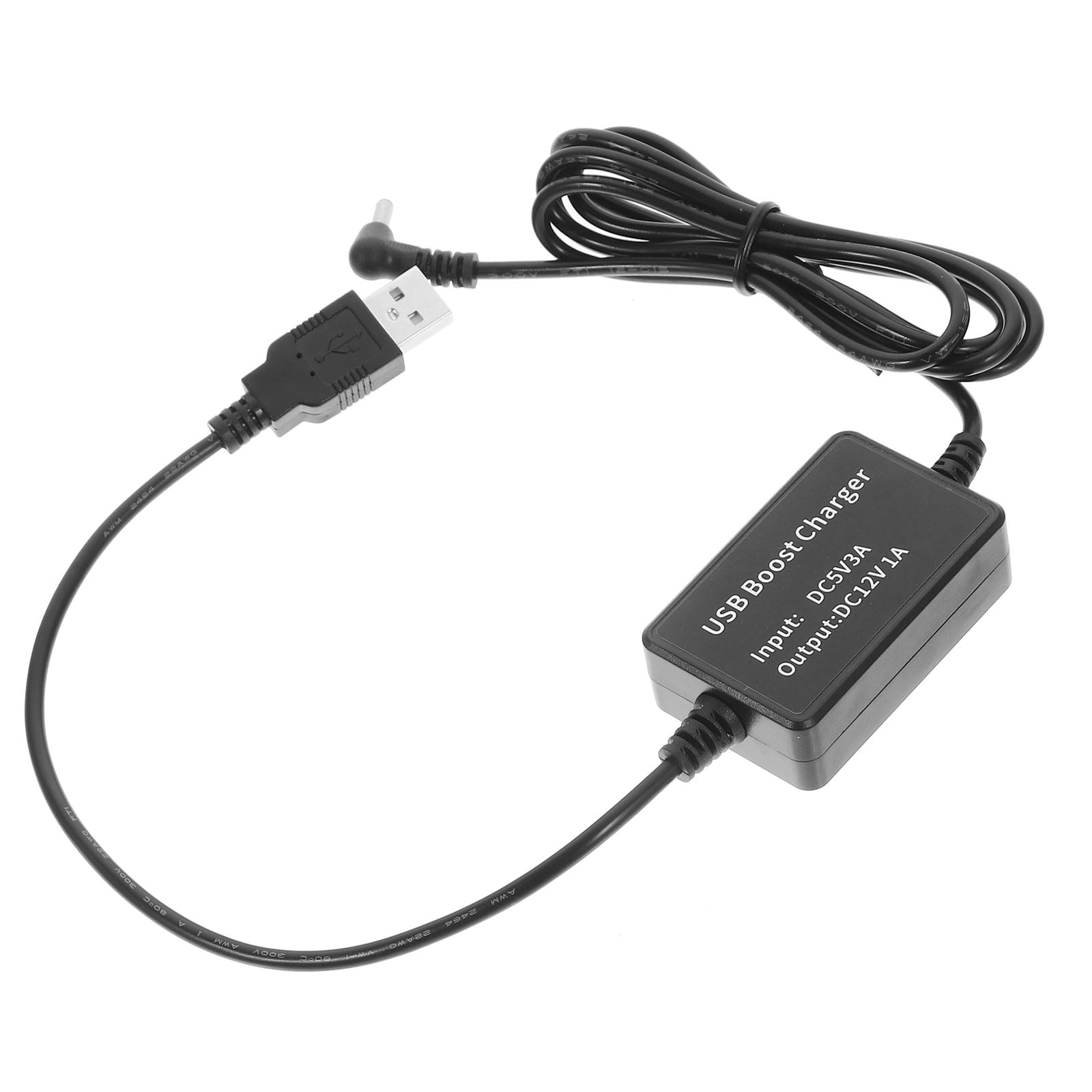 MLINS USB to 12V Adapter Boost Converter for Charging Black Plastic and ...