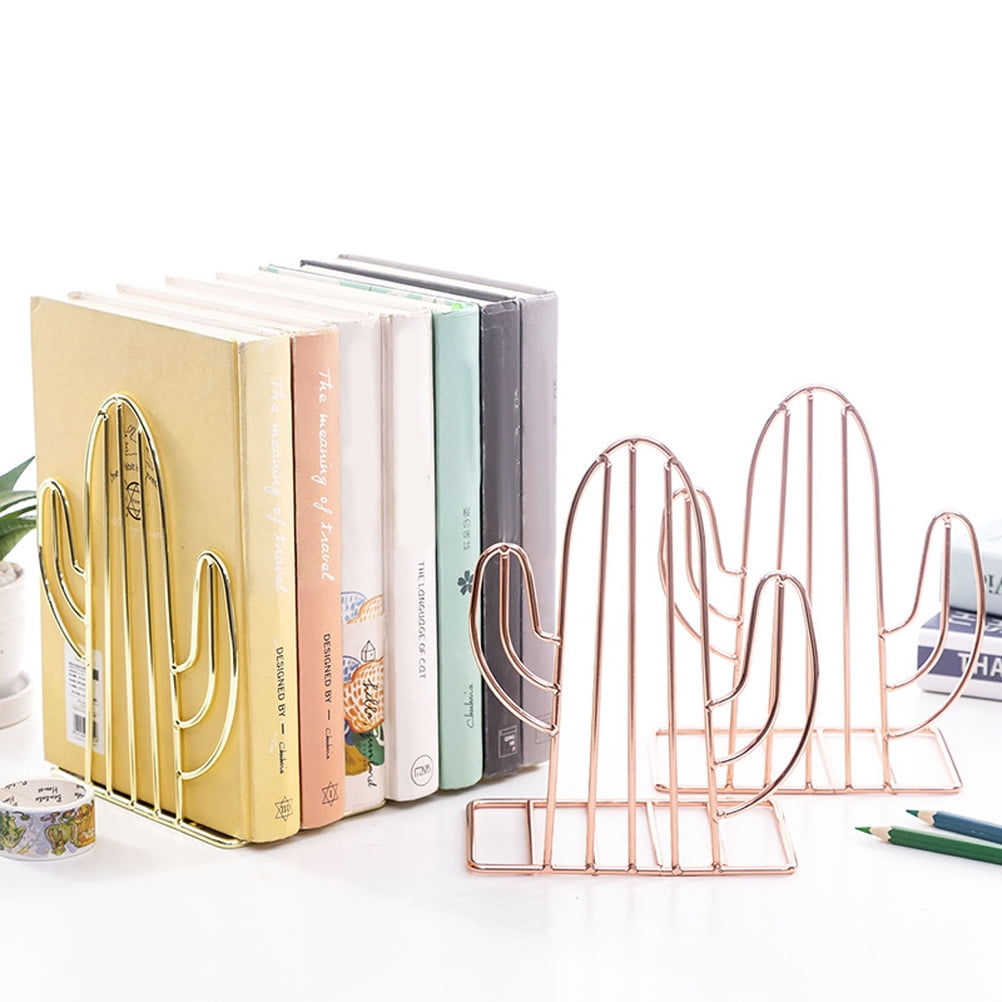 MLINS Book Ends Stoppers Cactus Classroom Bookends Home Office Decor ...