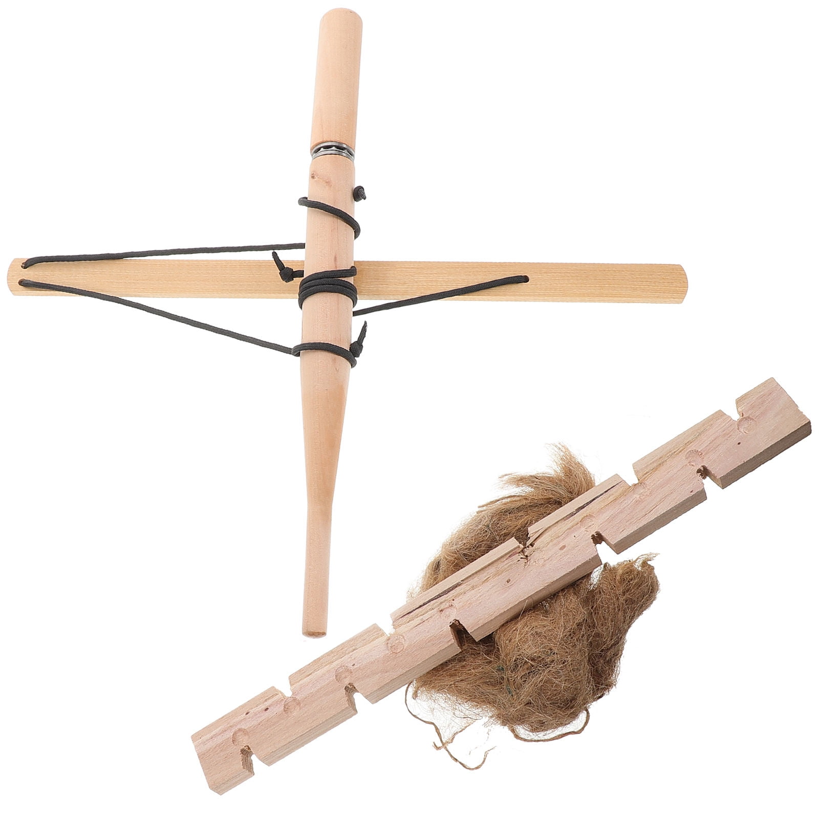 MLINS Bow Drill Kit Fire Starters Primitive Wood Outdoor Practice ...