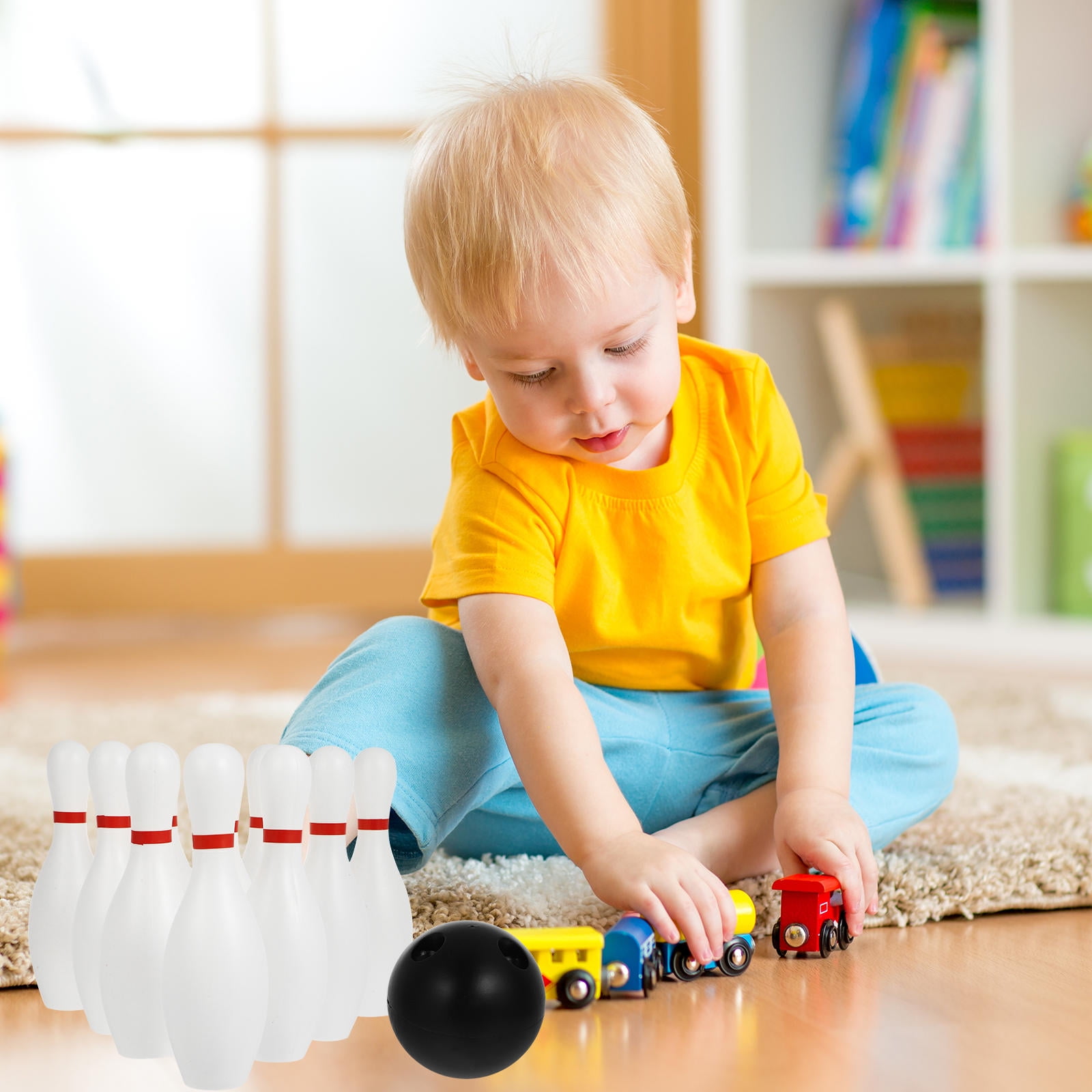 MLINS Bowling Ball Toy Outdoor Toys Girls Baby Parent-child White ...