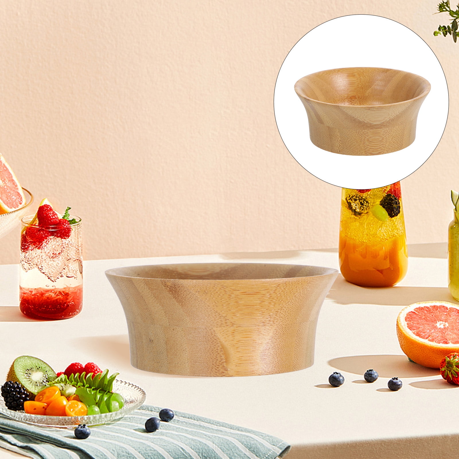 MLINS Bowls Party Bamboo Mask Bowl Aldult 9.90X9.90X4.00CM Khaki ...