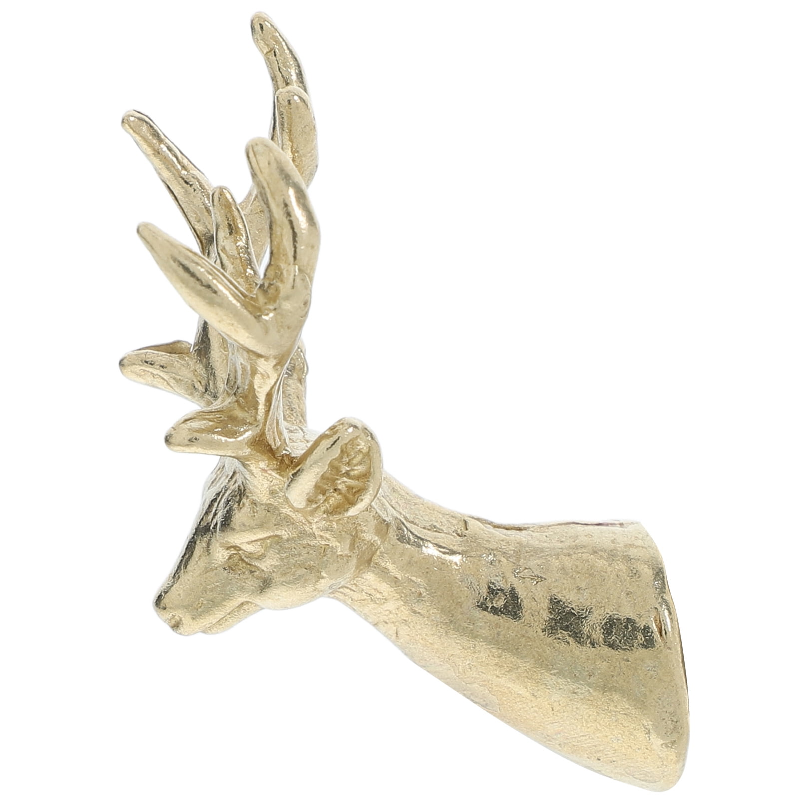 MLINS Brass Elk Cabinet Knobs Deer Drawer Knobs Cabinet Copper Doorknob ...