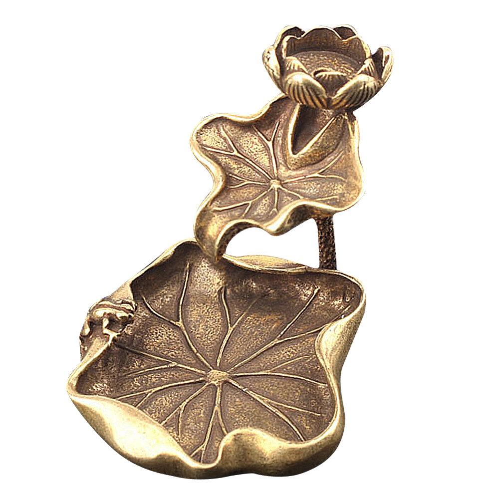 MLINS Brass Incense Frame Lotus Shaped Incense Rack Practical Incense ...