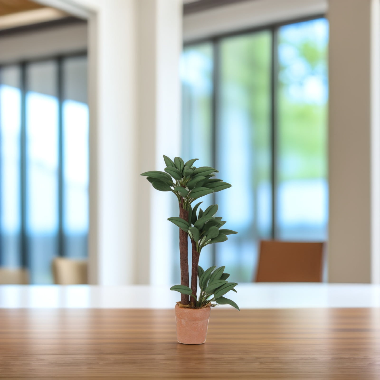 MLINS Brazil Miniature Potted Plant for Kids Playing Use Cloth Leaves ...