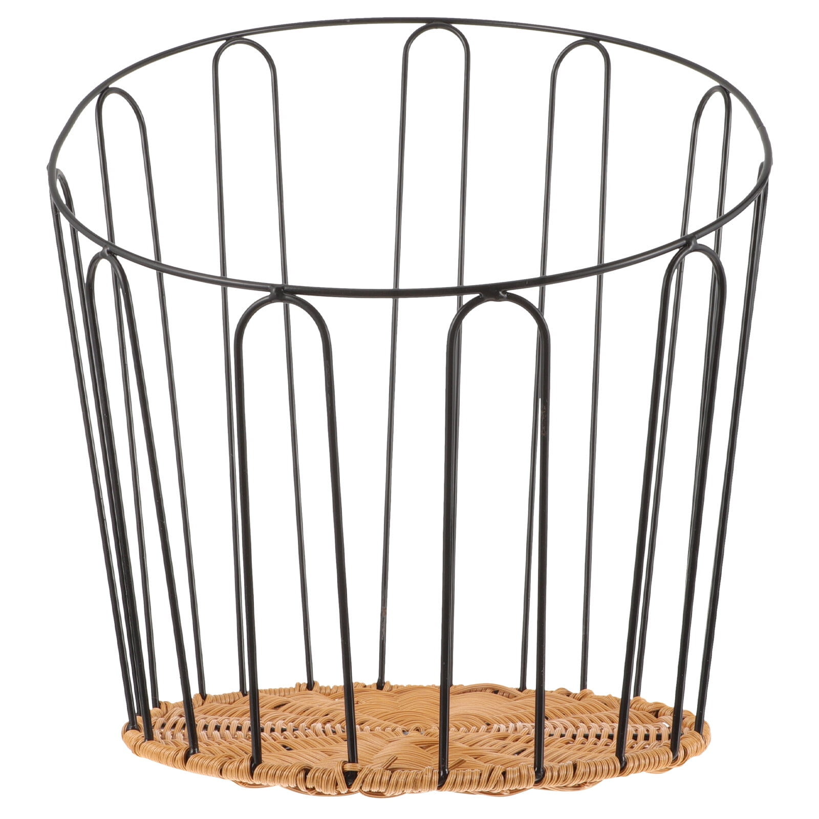 MLINS Bread Basket Iron Frame Basket Woven Bread Basket Rustic Basket ...