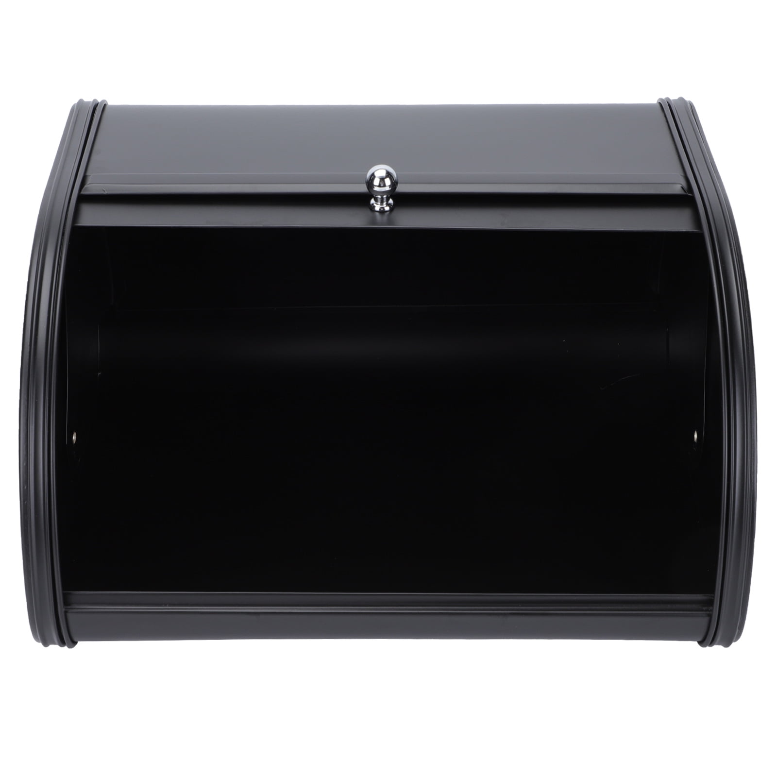 MLINS Bread Bin Kitchen Flat Bread Box Stylish Bread Box 30x27cm Black ...