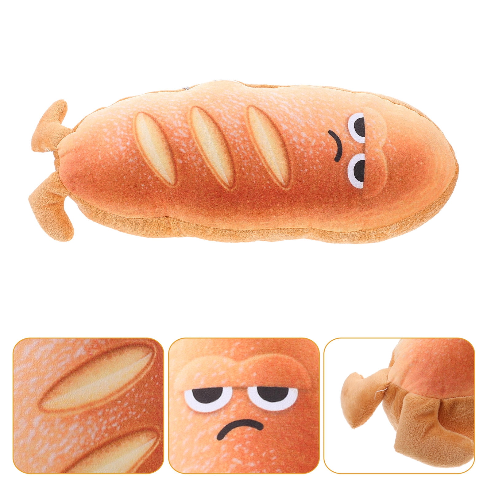 DINHEAROM Stuffed Bread Toy Stuffed Bread Pillow Chocolate Artificial ...