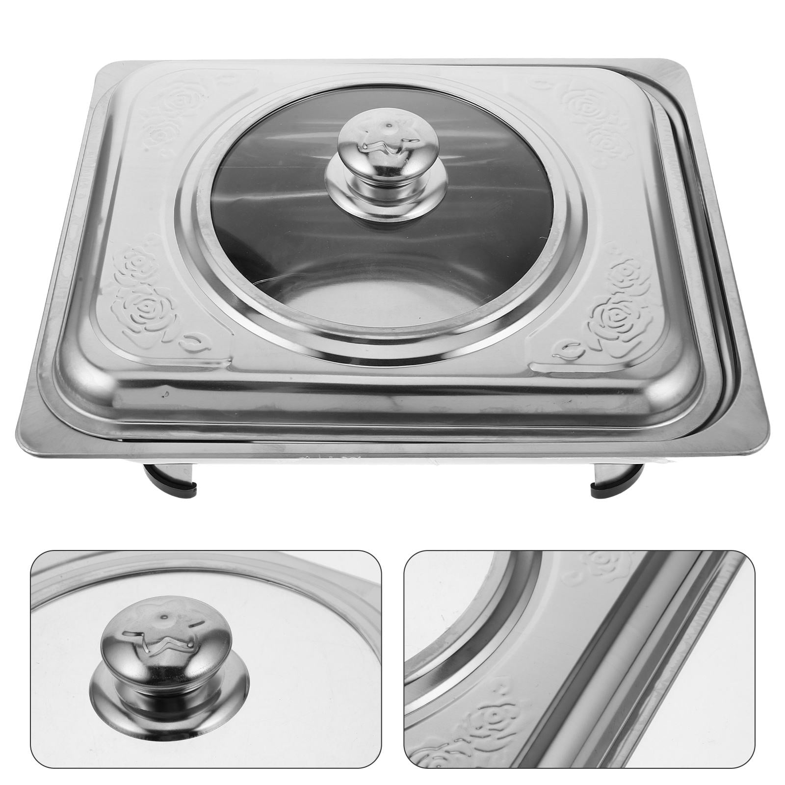MLINS Buffet Food Tray for Buffet Serving Stainless Steel Buffet Pan ...