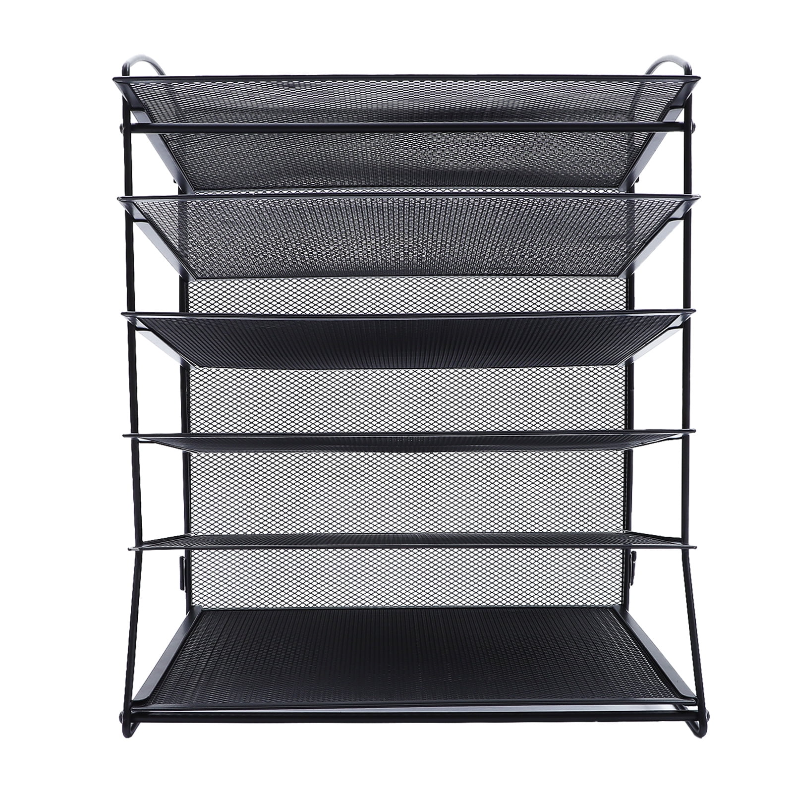 MLINS Cabinet File Rack Folder Organizer Office 39.5X32X21.5CM Black ...