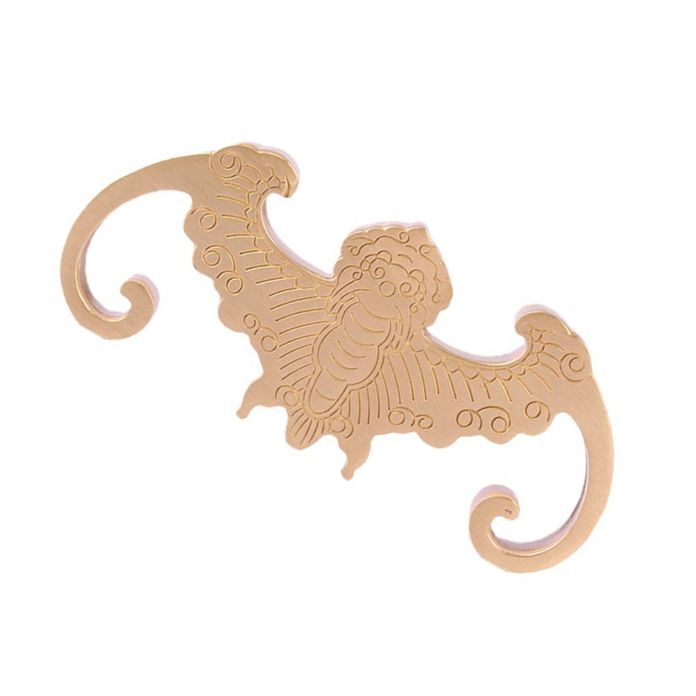 MLINS Calligraphy Paper Weight Brass Bat Ruler Line Drawing Pen Holder ...