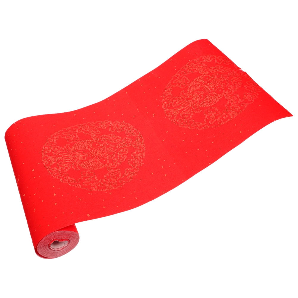 MLINS Calligraphy Rice Red Paper Sprinkled Gold Couplet - Walmart.com