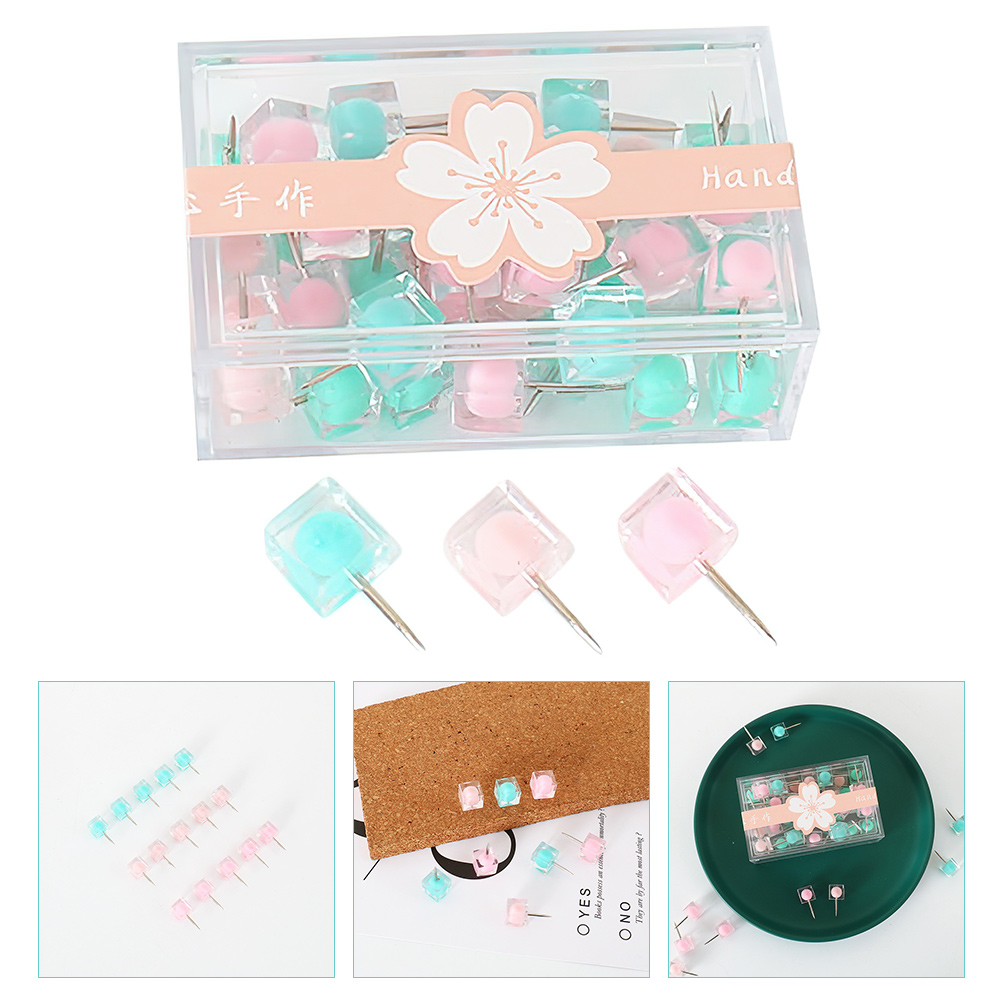 MLINS Candy Color Push Pins for Home Use Assorted Color Plastic Wall ...