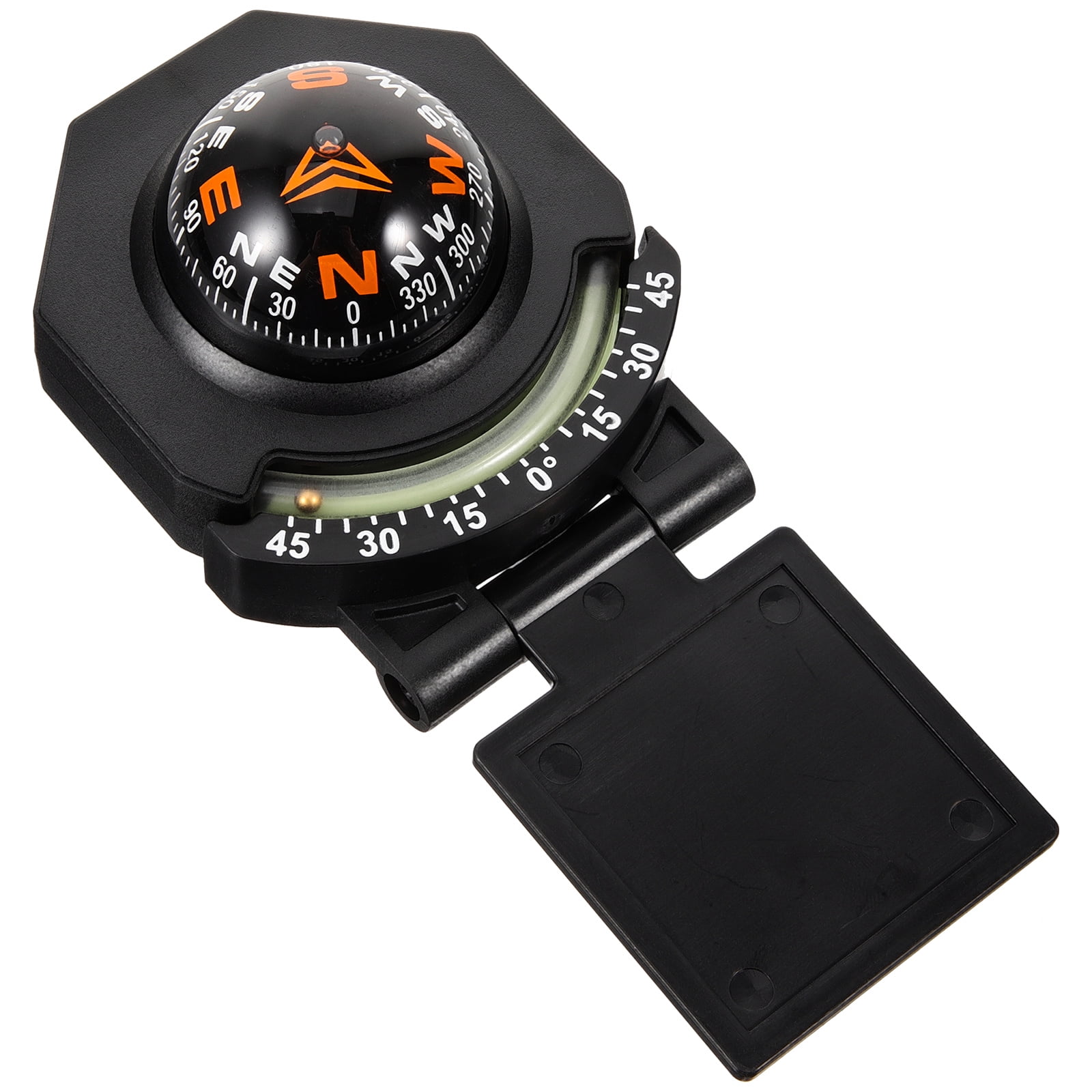 MLINS Car Dashboard Compass Car Mount Compass Black Compass for Vehicle ...