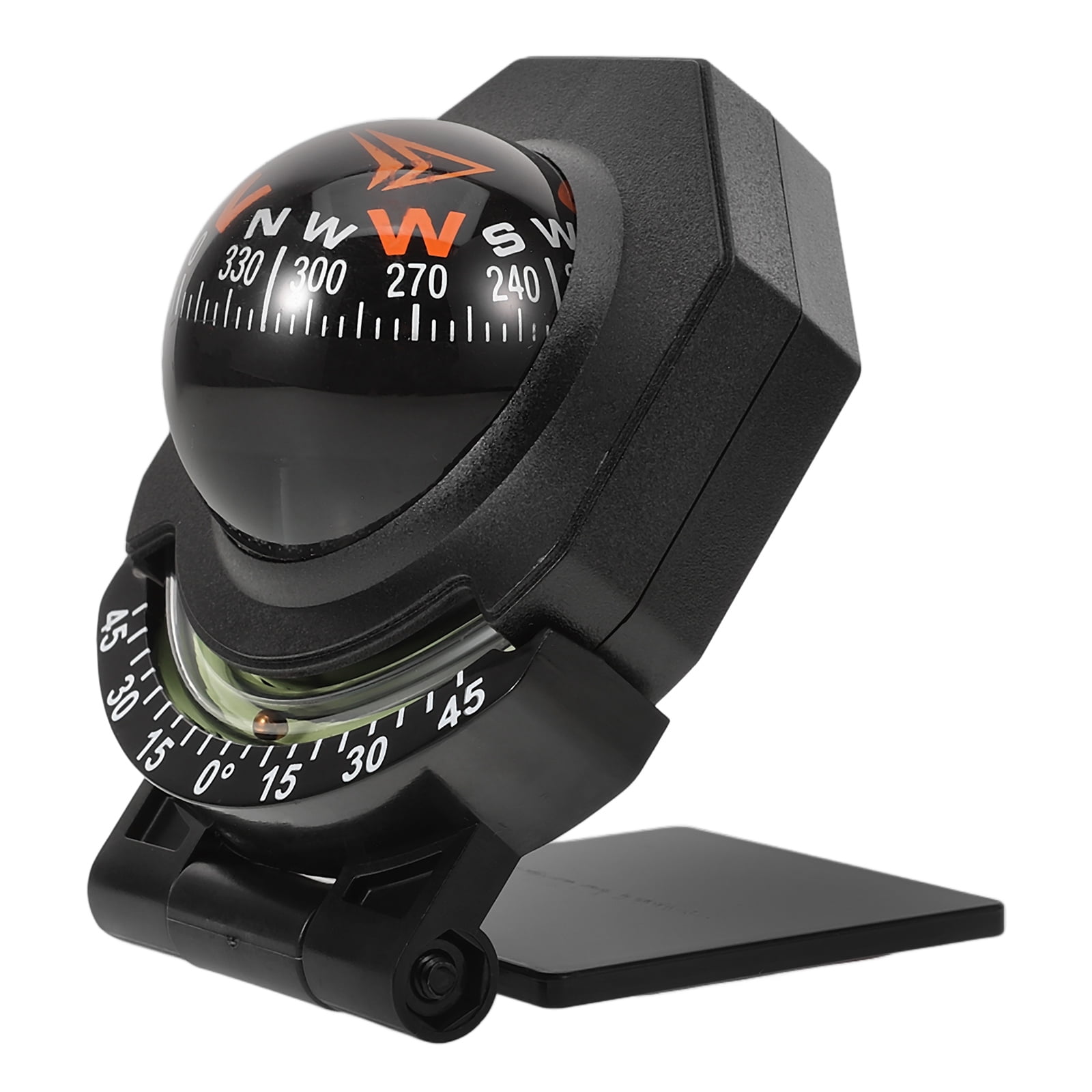 MLINS Car Dashboard Decorations Car Compass 9.00X7.00X6.30CM Black ...