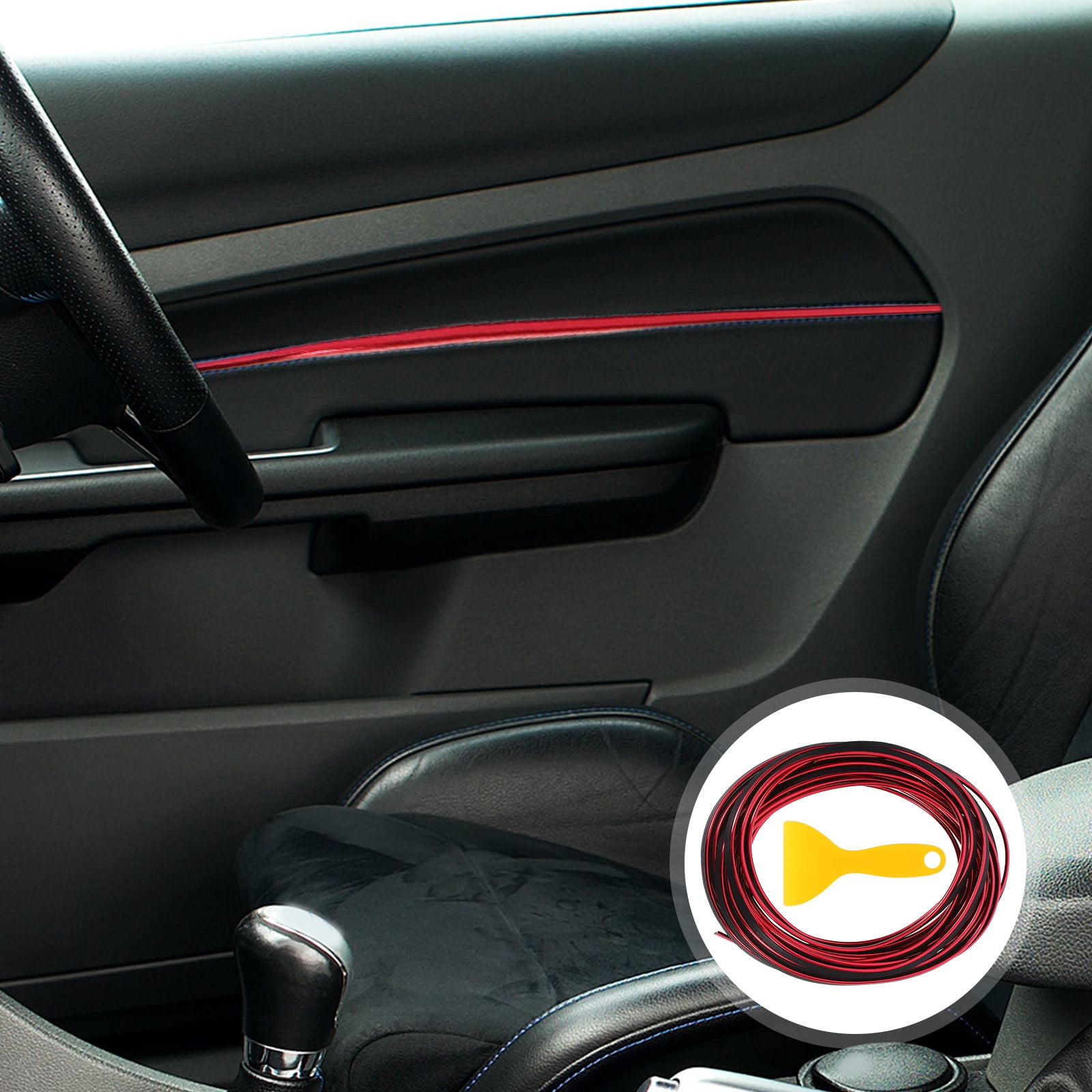 MLINS Car Decorative Trim Vehicle Interior Gaps Strip Molding Trim Door ...