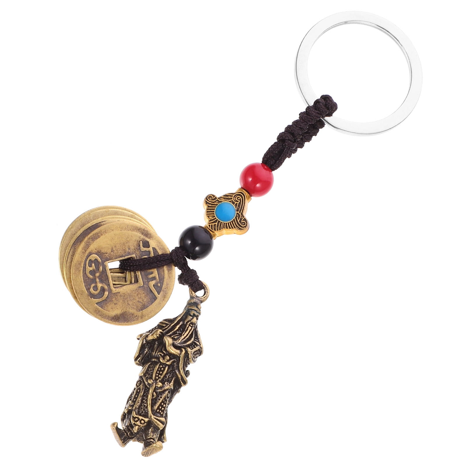 MLINS Car Key Lanyard Good Luck Charm Guan Gong Keychain - Walmart.com