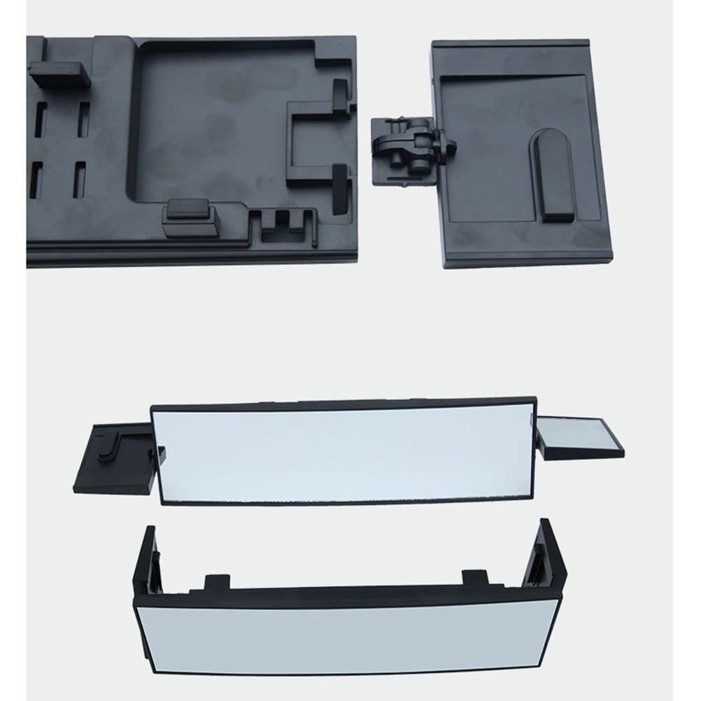 MLINS Car Rear View Mirror Large Three Folds Curved Surface Wide Angle ...