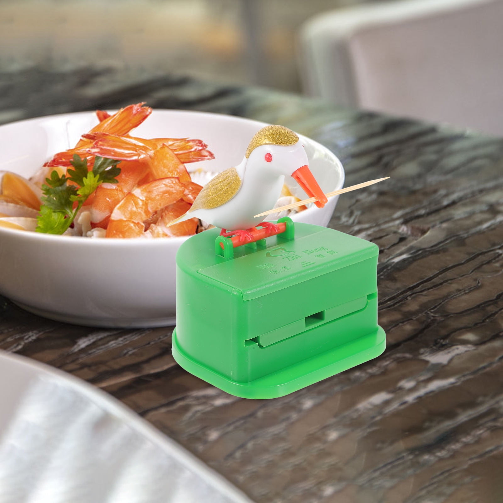 MLINS Cartoon Bird Toothpick Holder in Yellow Plastic Material for ...