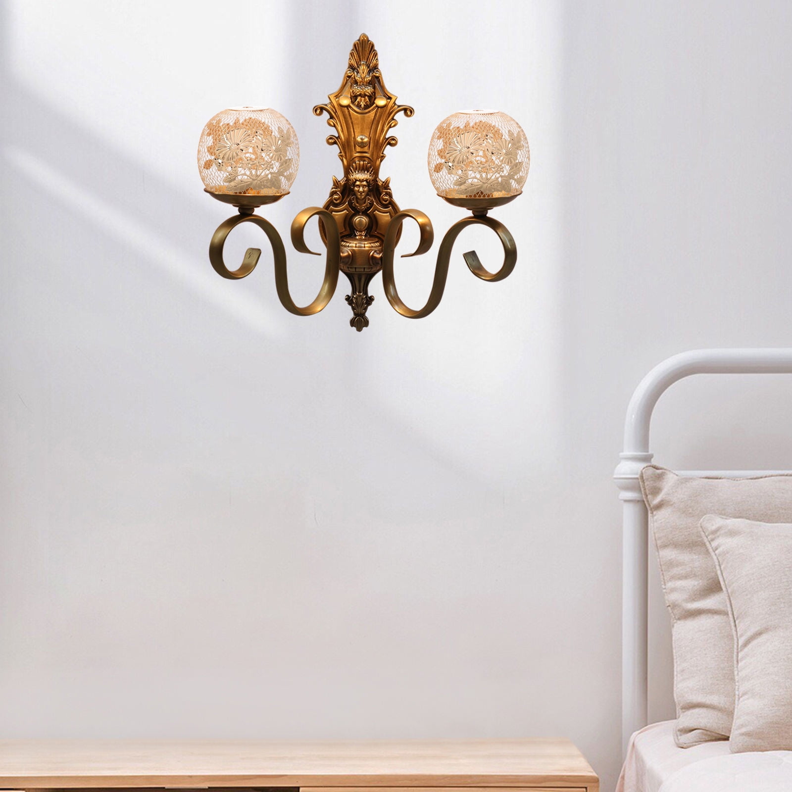 MLINS Ceiling Fan Globe Replacement Wire Lampshade Mesh Lamp Shade ...