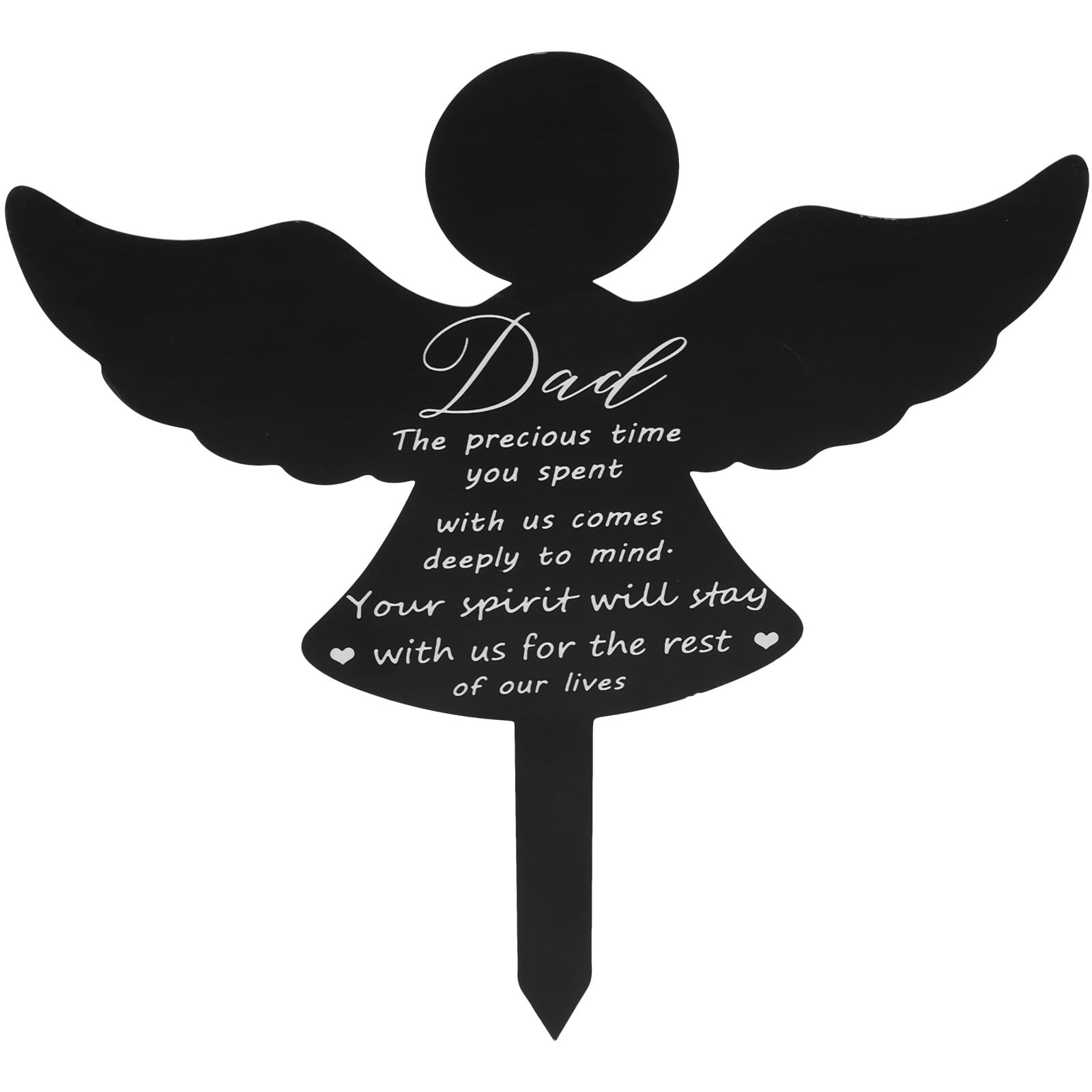 MLINS Cemetery Memorial Angel Stake Acrylic Craft Angel Yard Stake ...
