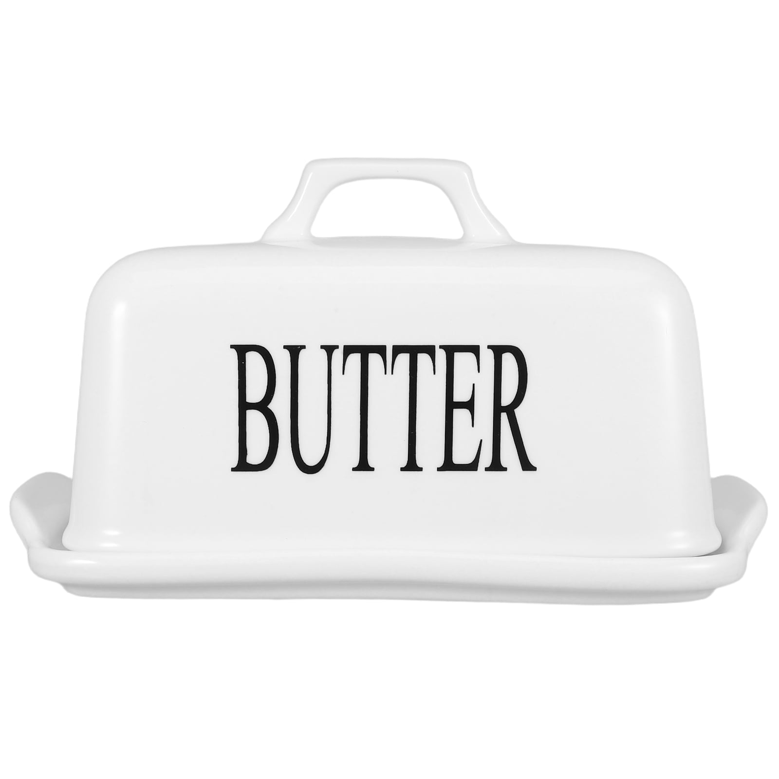 MLINS Ceramic Butter Dish with Lid Farmhouse Butter Keeper Crock ...