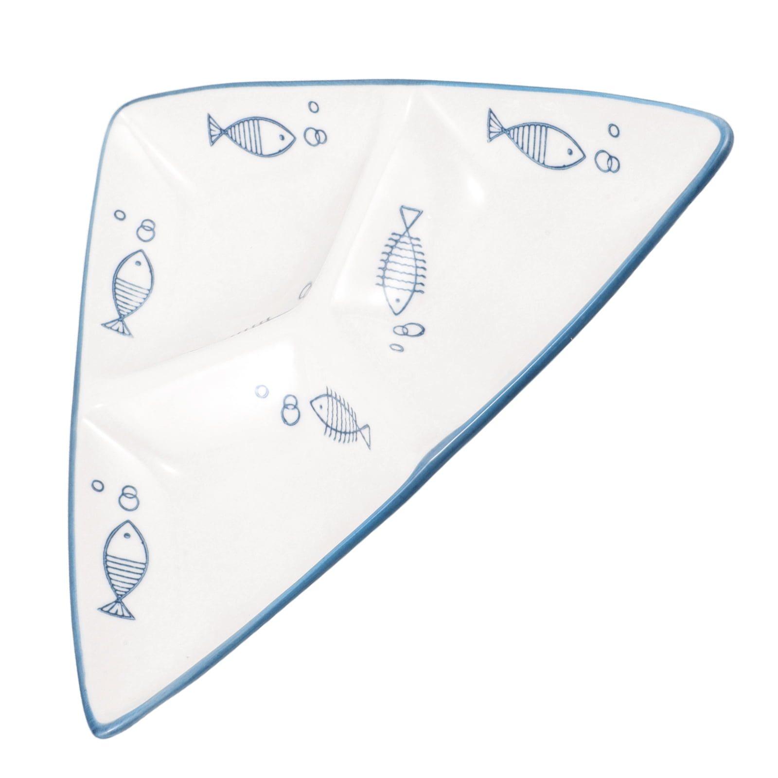 MLINS Ceramic Divided Dinner Plate For Adults Porcelain Portion Control ...