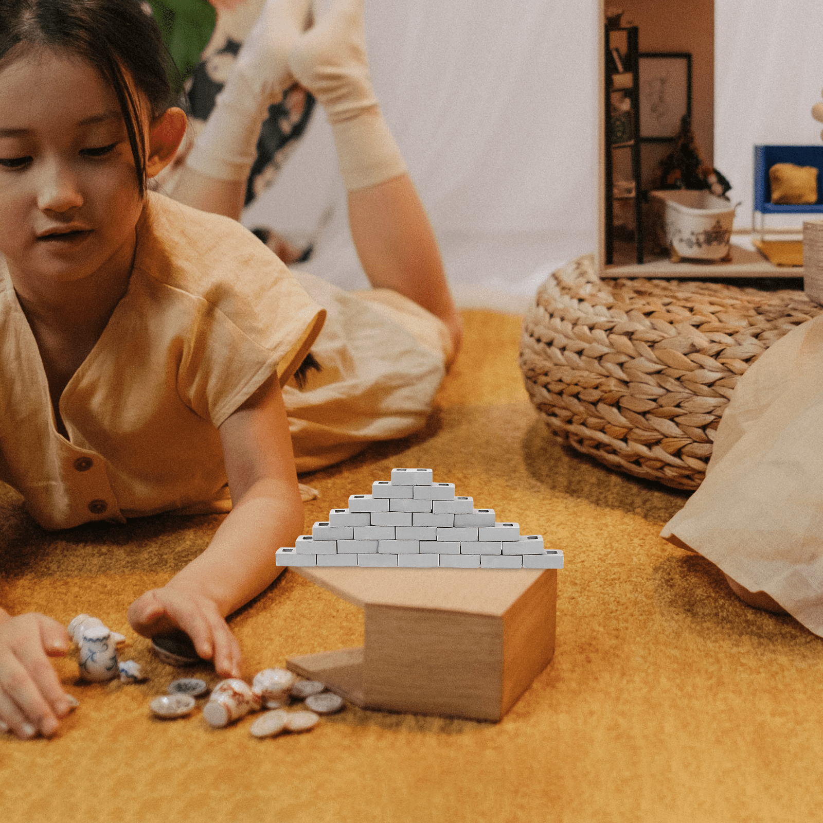MLINS Ceramic Grey Miniature Bricks for Decor Craft Perfect for DIY ...