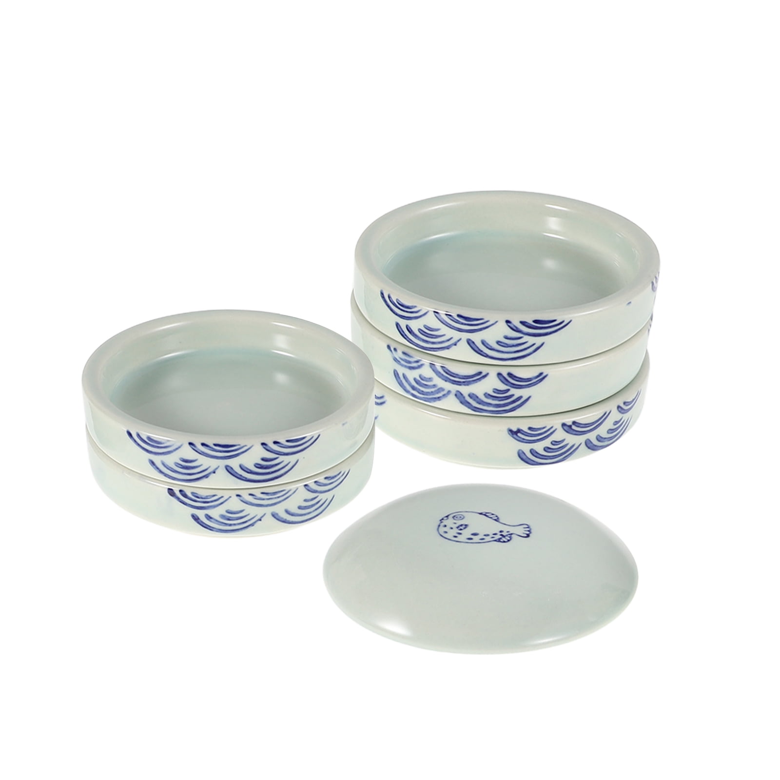 MLINS Ceramic Paint Tray with Lid 5-Layer Watercolor Pigment Tray ...