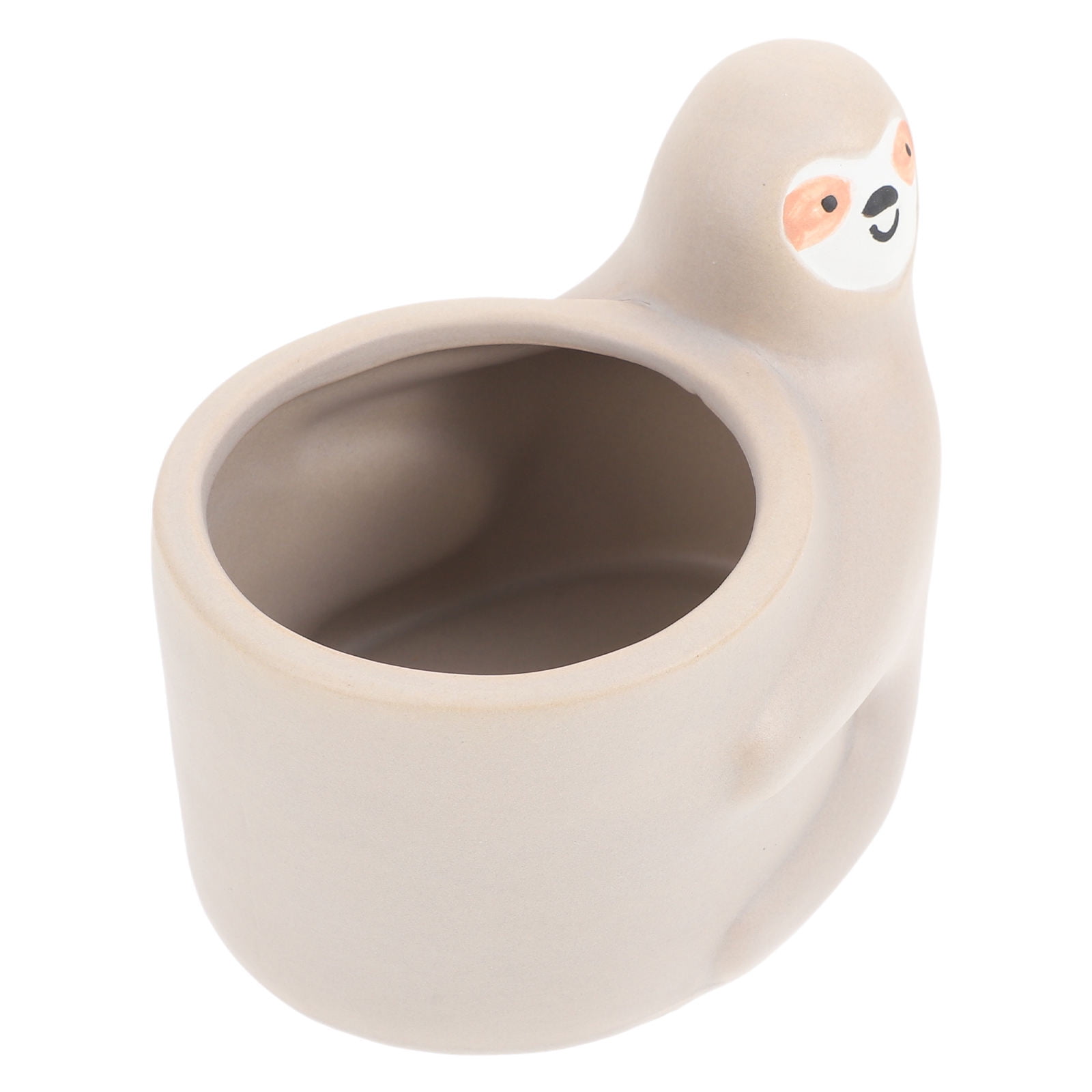 MLINS Ceramic Sloth Planter Indoor Decoration Outdoor Man - Walmart.com