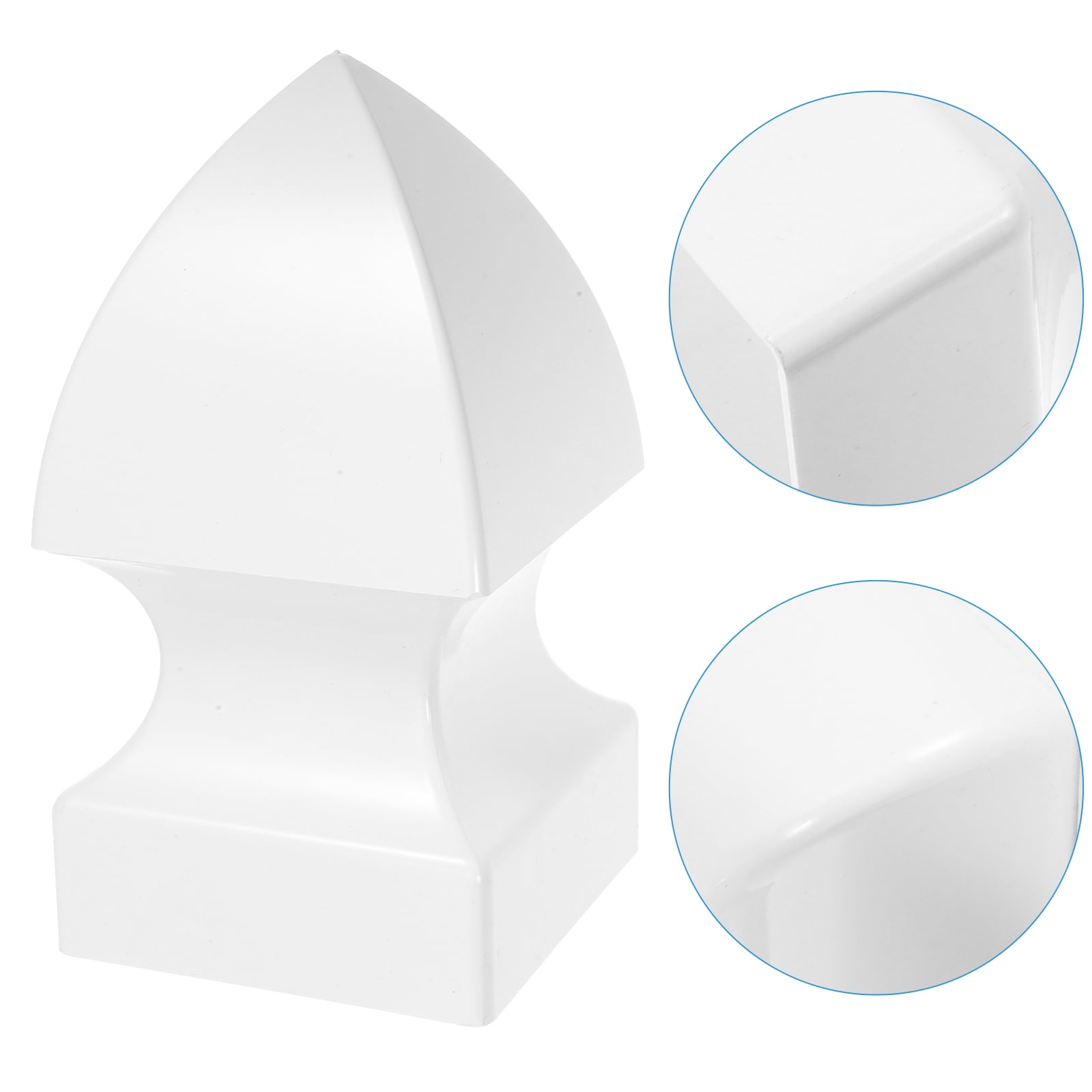 MLINS Chain Fence Post Cap Gothic Column Cap 20.00X10.70X10.70CM White ...