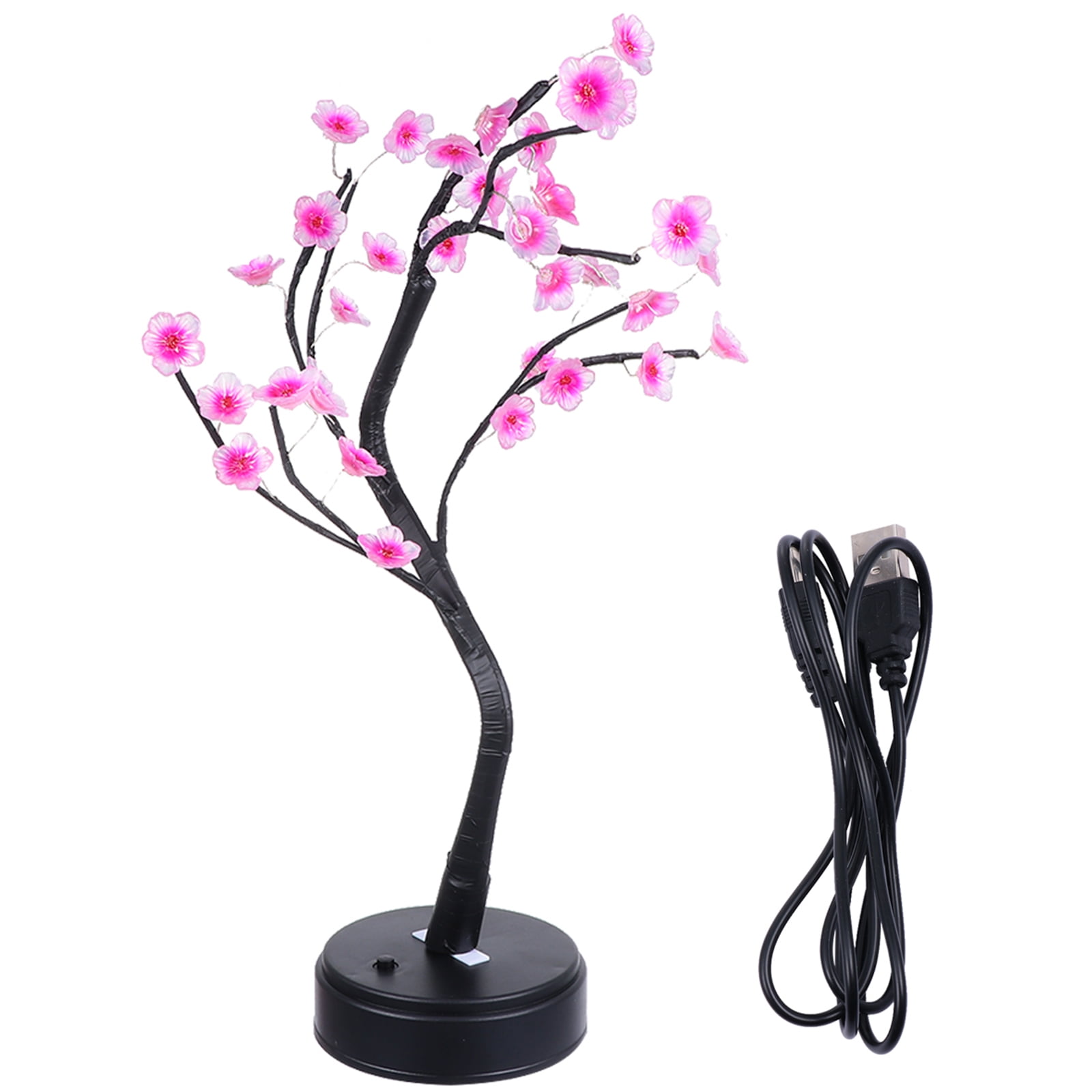 MLINS Cherry Blossom Light Cordless Night Plum Tree Room Decoration ...