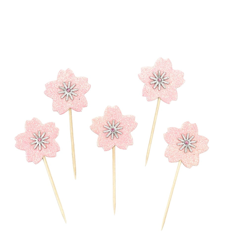MLINS Cherry Cake Toppers with Toothpicks for Party Dessert Decoration ...