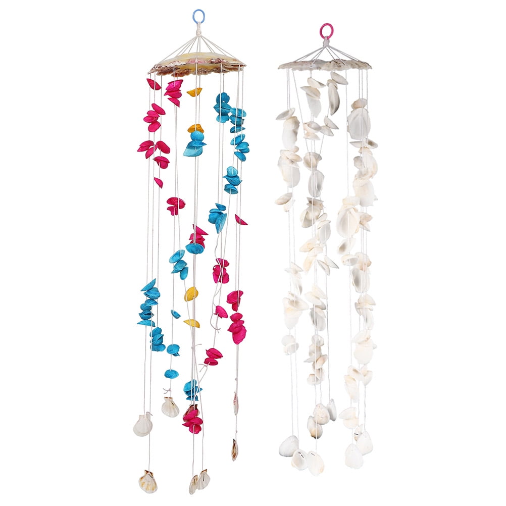 MLINS Shell Wind Chime for Decor Beautiful Assorted Color Hanging ...