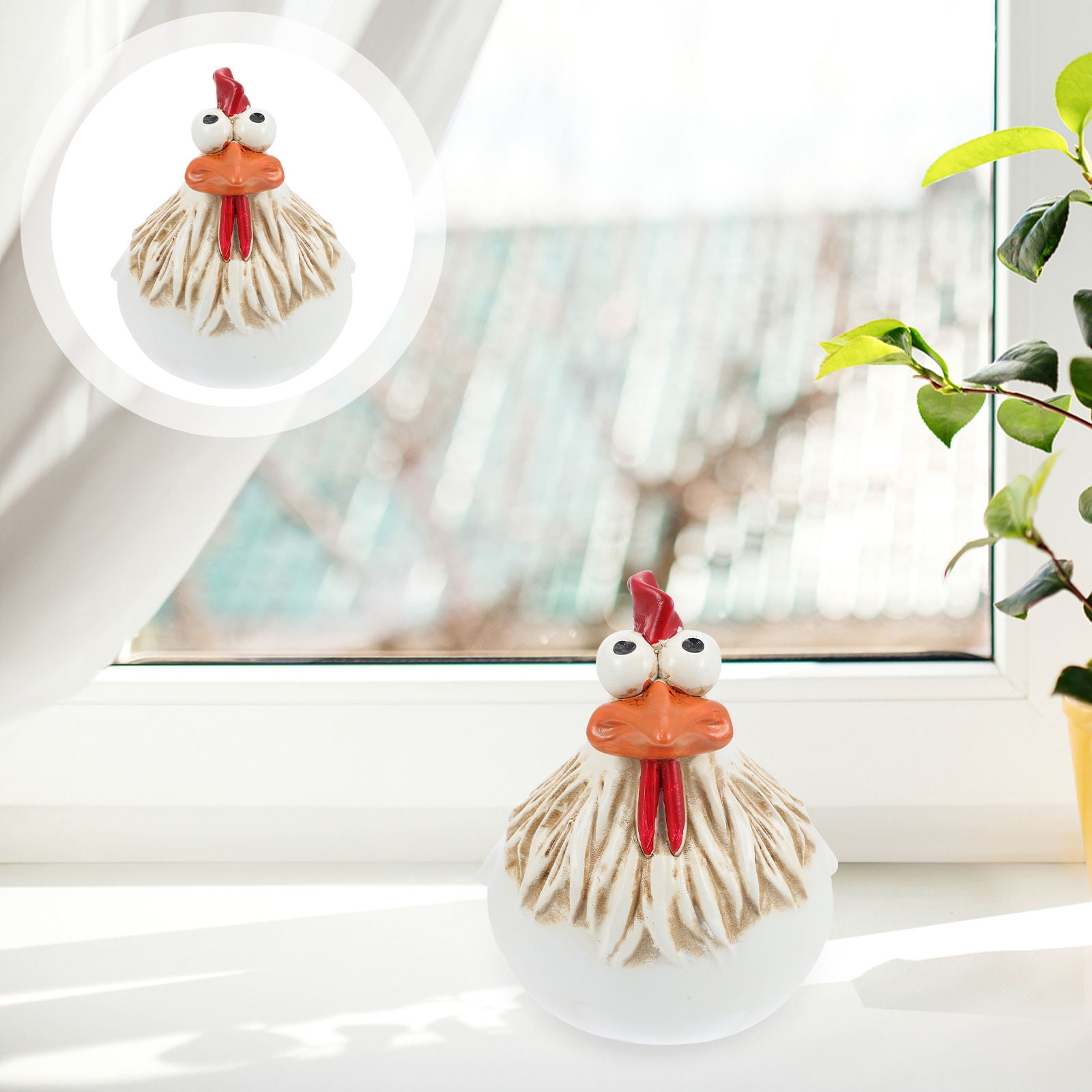 OHOIOLLA Resin Rooster Figurine Multi Decor 1Set 5.5x5.1In - Walmart.com