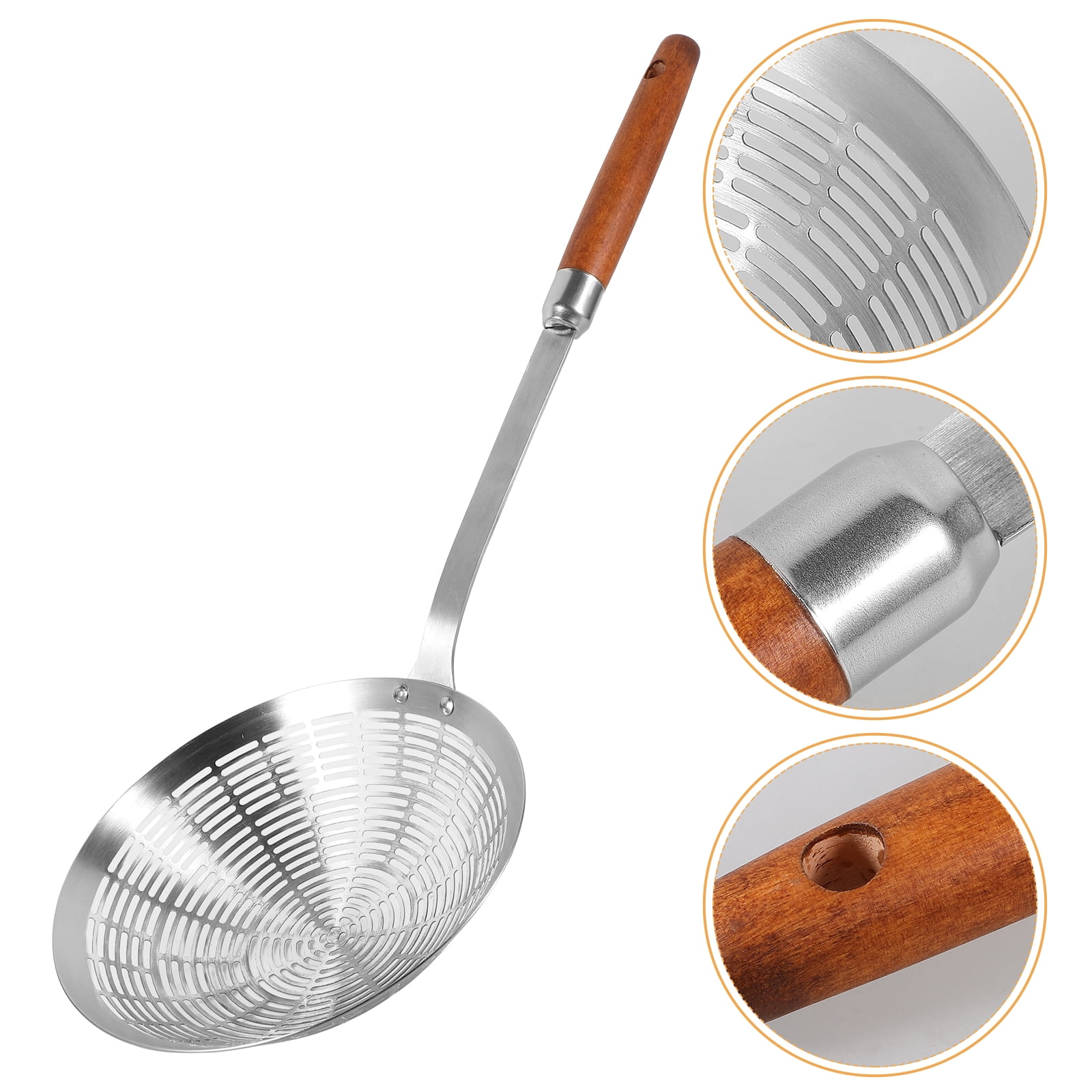 MLINS Chinese Cooking Colander Stainless Steel Water Leaking Strainer ...