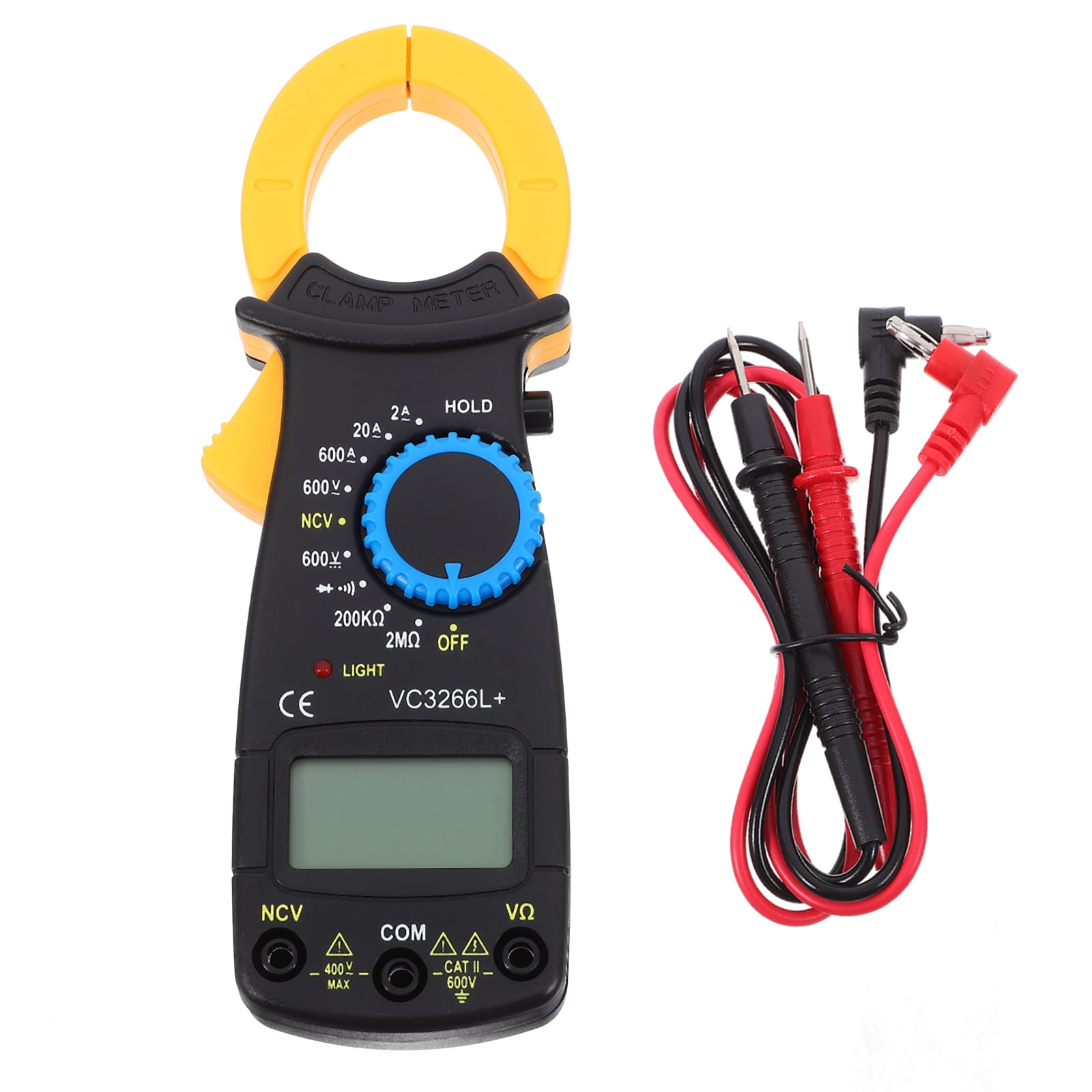 MLINS Clamp Meter Digital Multimeter DC AC Voltmeter Amp Test ...