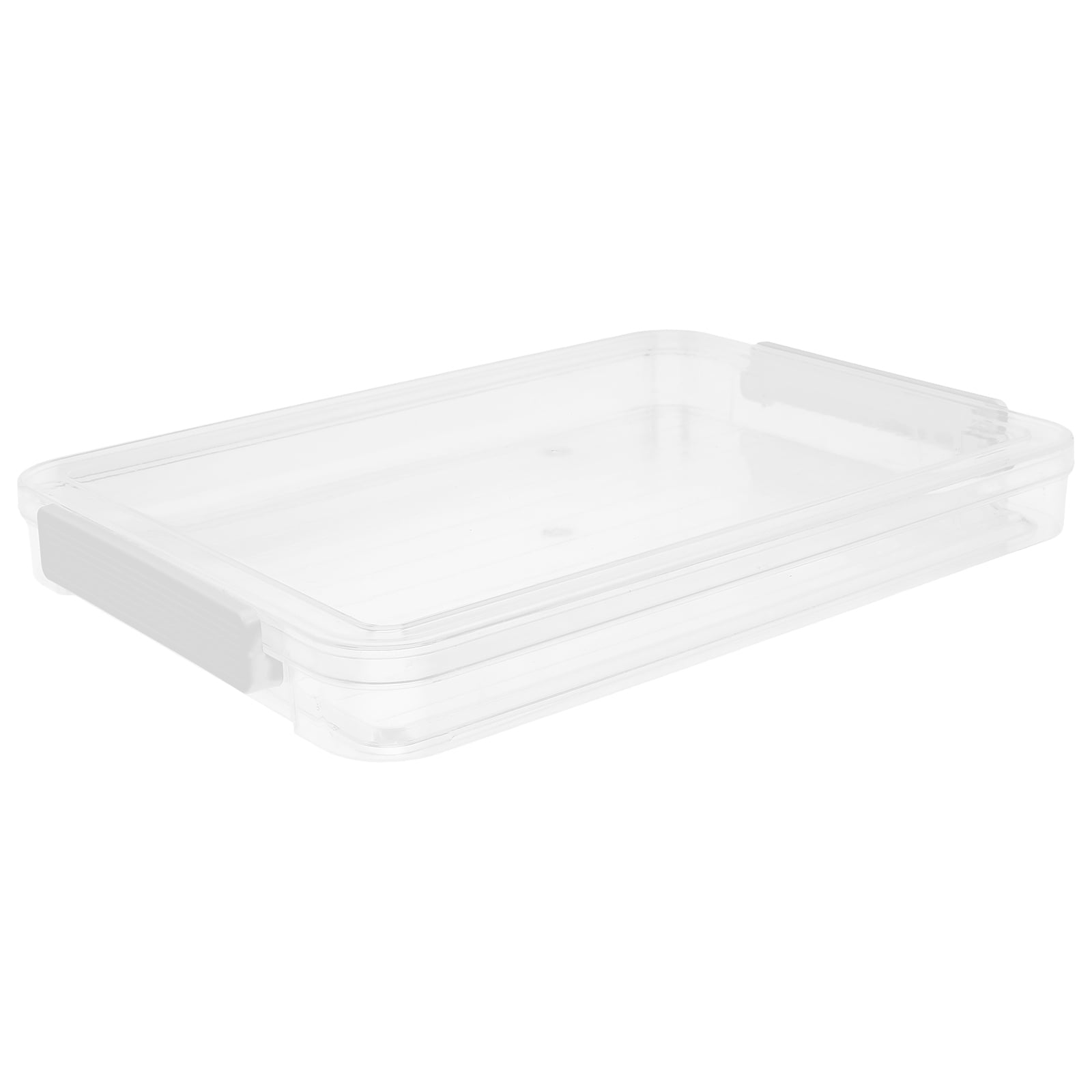 MLINS Clear File Box With Double Buckles Acrylic Storage Box For A4 ...