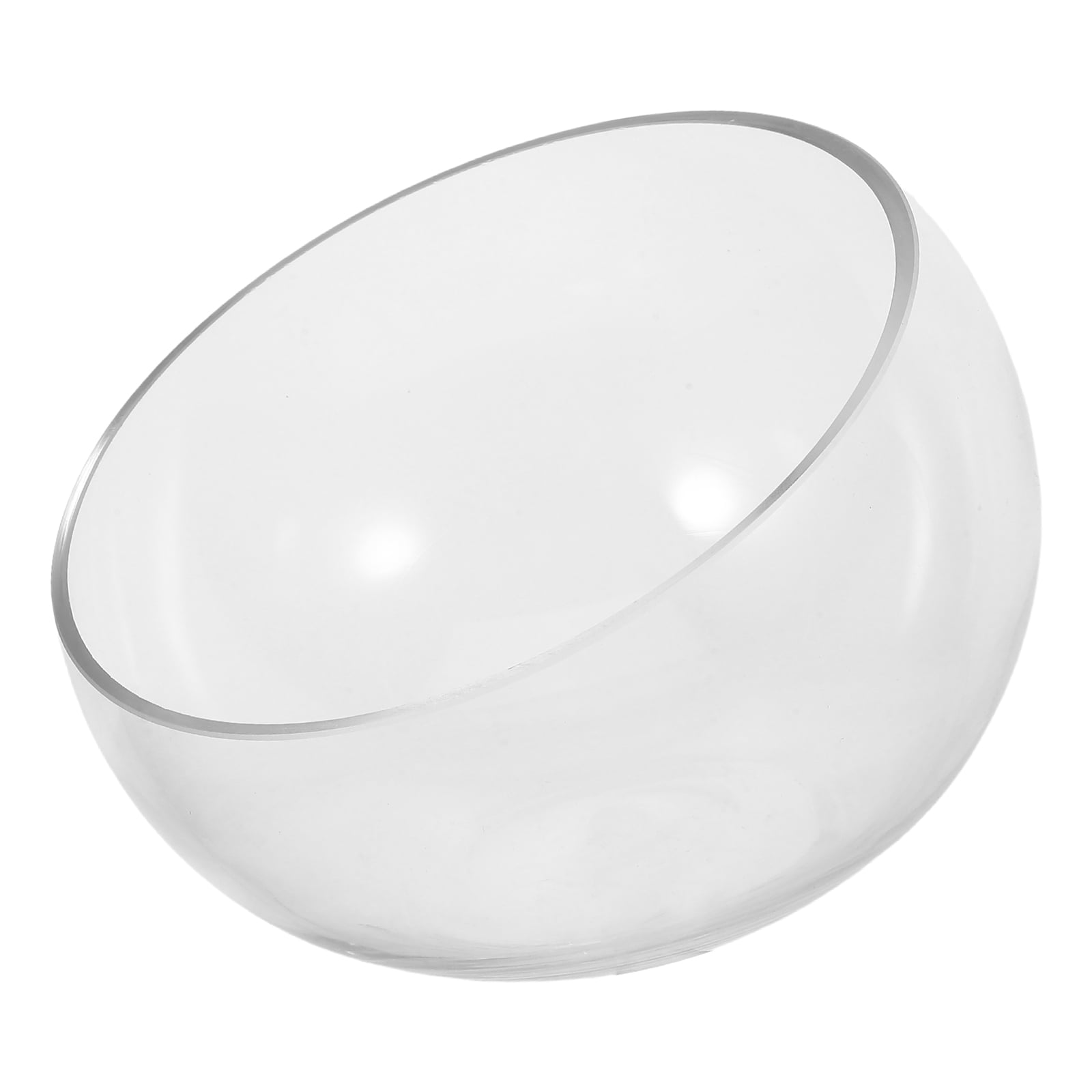 MLINS Clear Glass Flower Pot Half Round Hydroponic Vases for Succulents ...