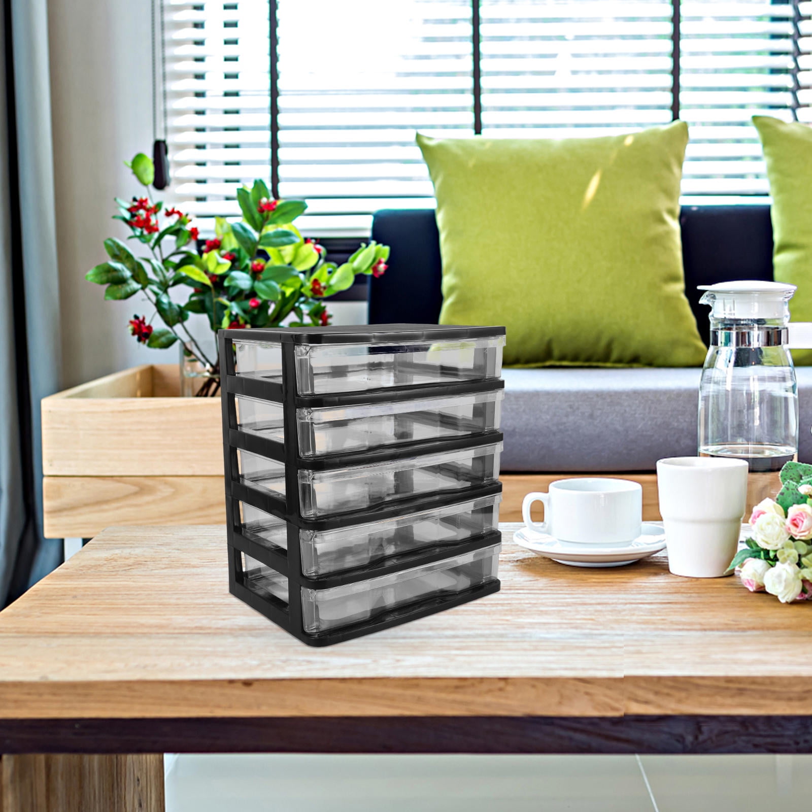 MLINS Clear Plastic Storage Drawer Clear Drawer Storage Organizer for ...