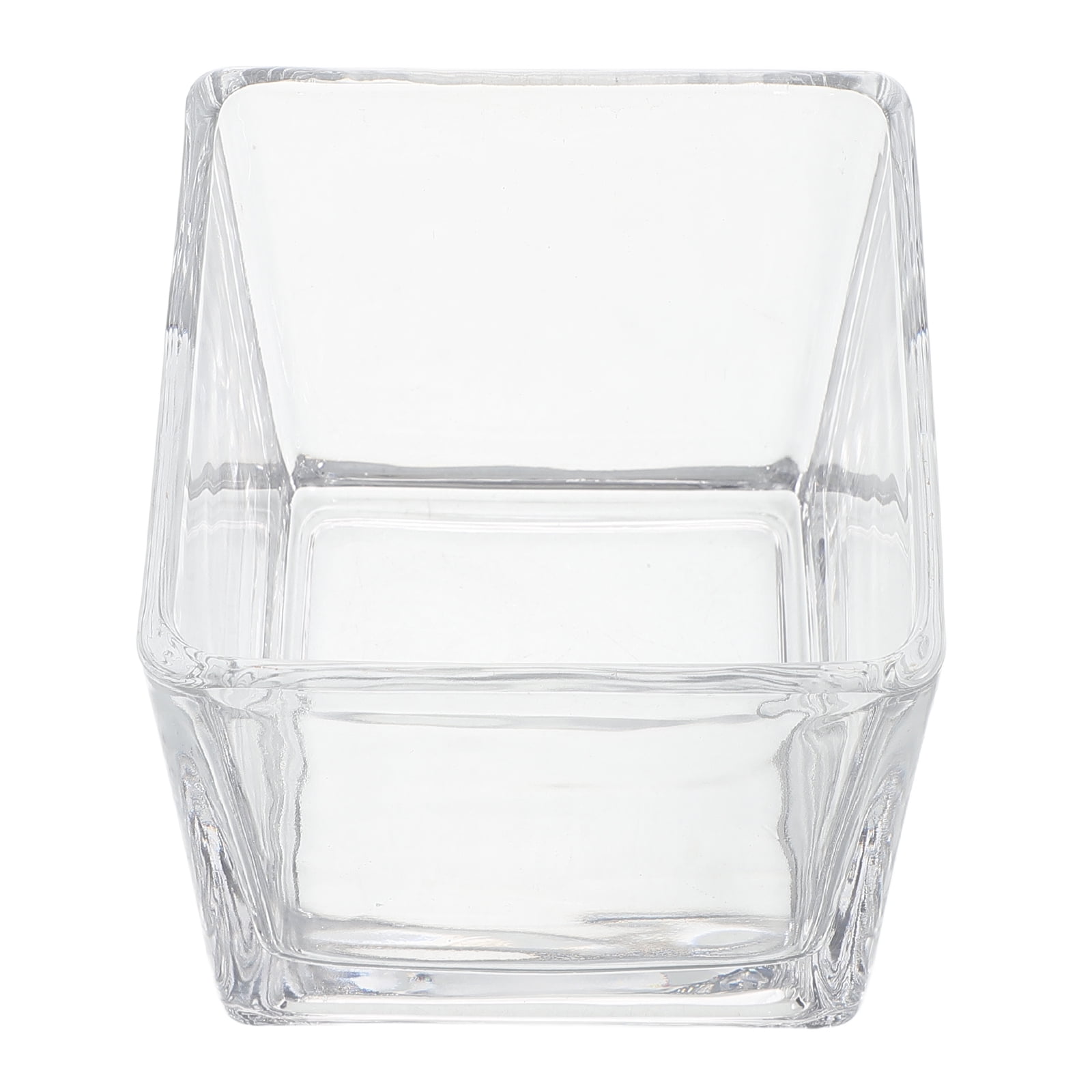 MLINS Clear Square Glass Vase Square Glass Vase Clear Cube Vase Mini ...